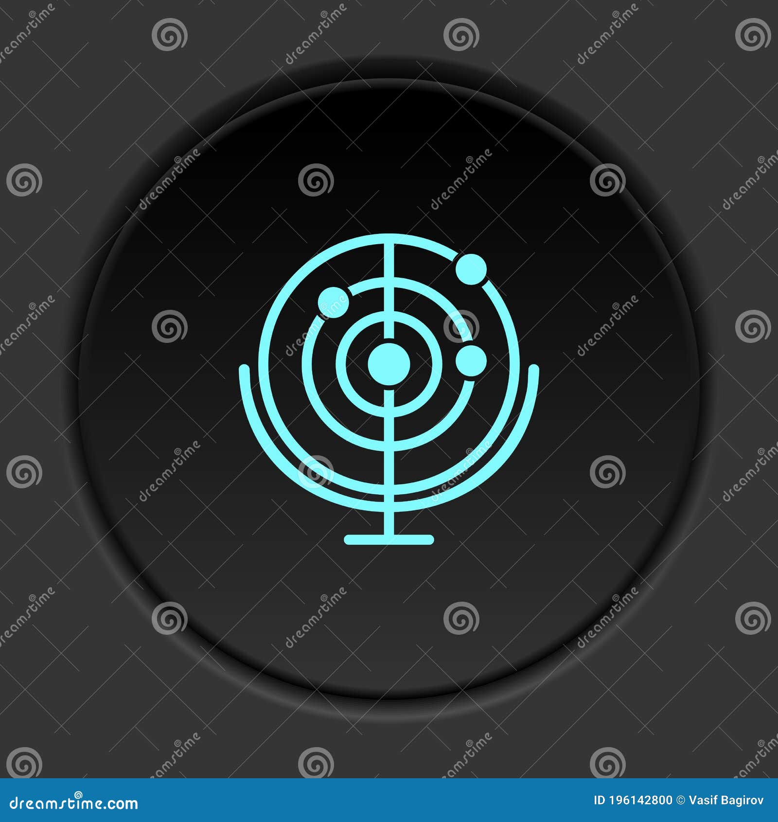 Hud Radar. Set For Banner Design. Hud Futuristic Template. Digital ...