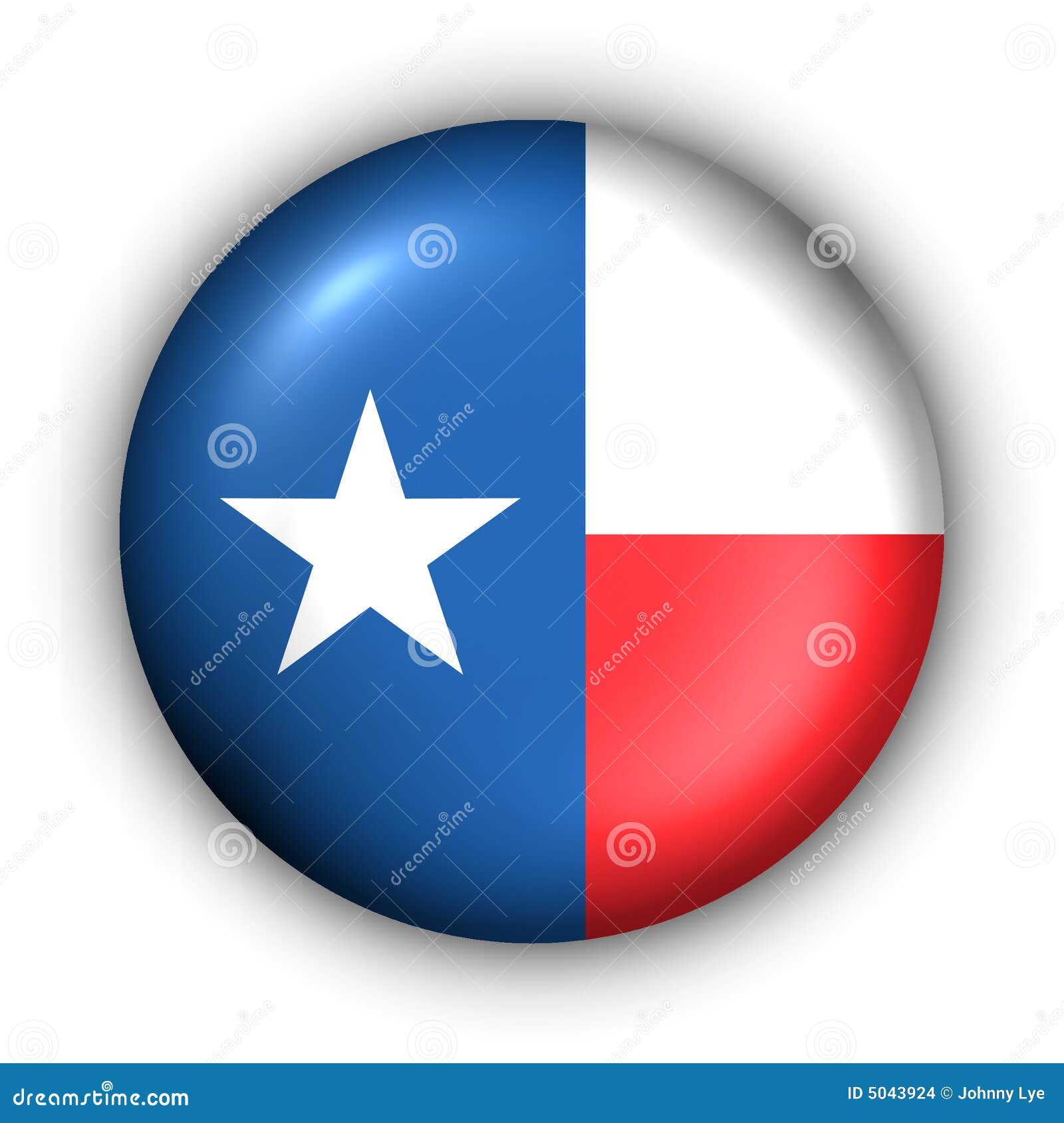 Round Button USA State Flag of Texas Stock Illustration - Illustration ...