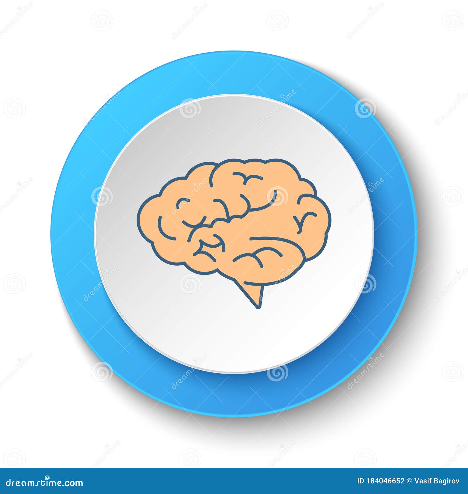 Brine, Brainstorming Neon Icon. Blue And Yellow Neon Vector Icon Stock ...