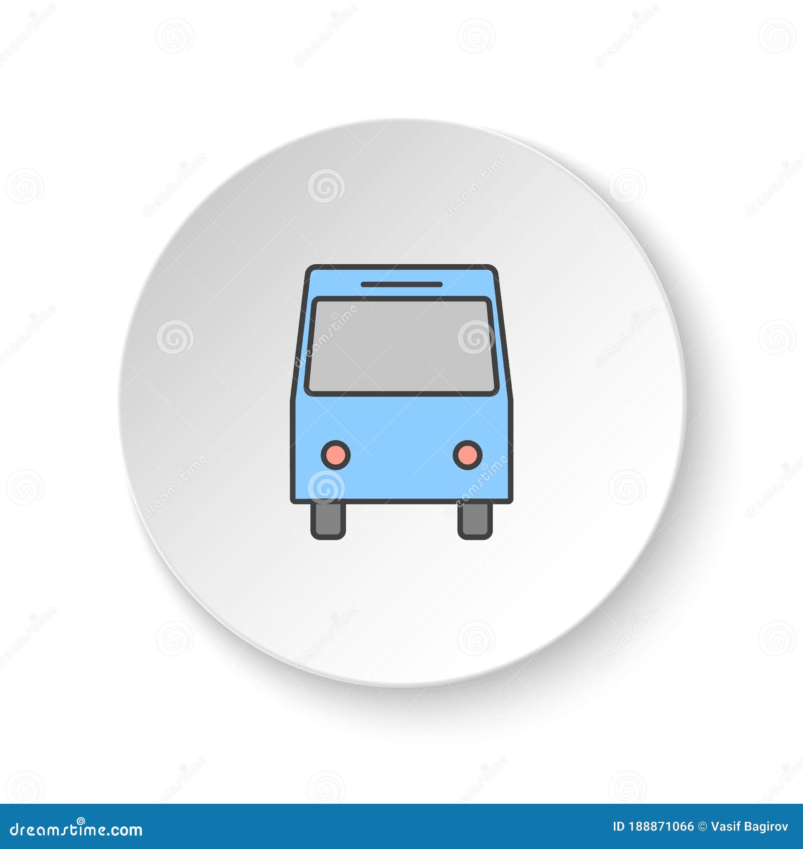 Round Button for Web Icon, Bus. Button Banner Round, Badge Interface ...