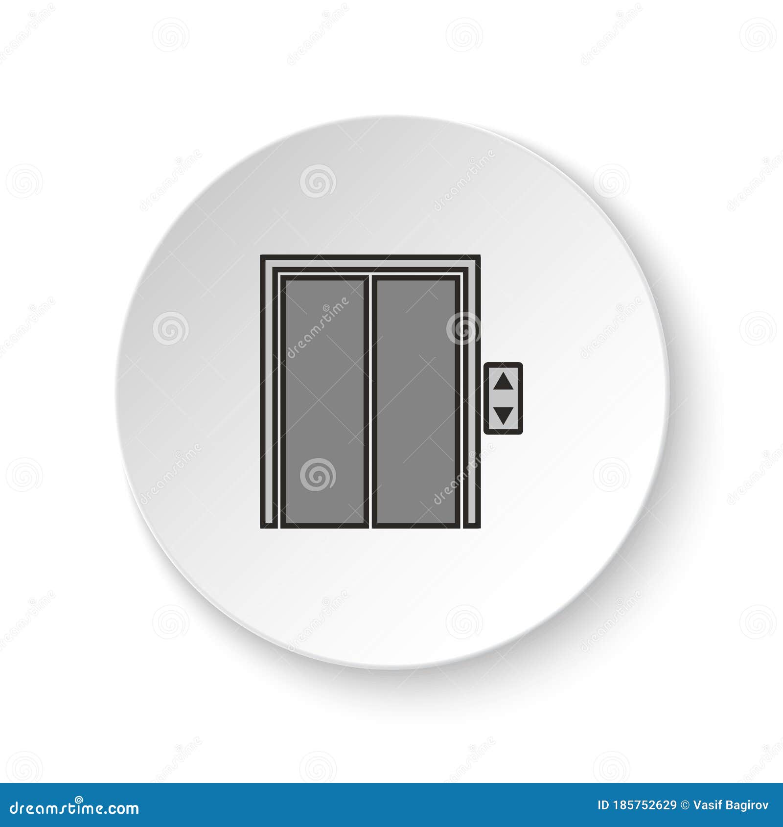 Round Button for Web Icon, Elevator, Icon. Button Banner Round, Badge ...