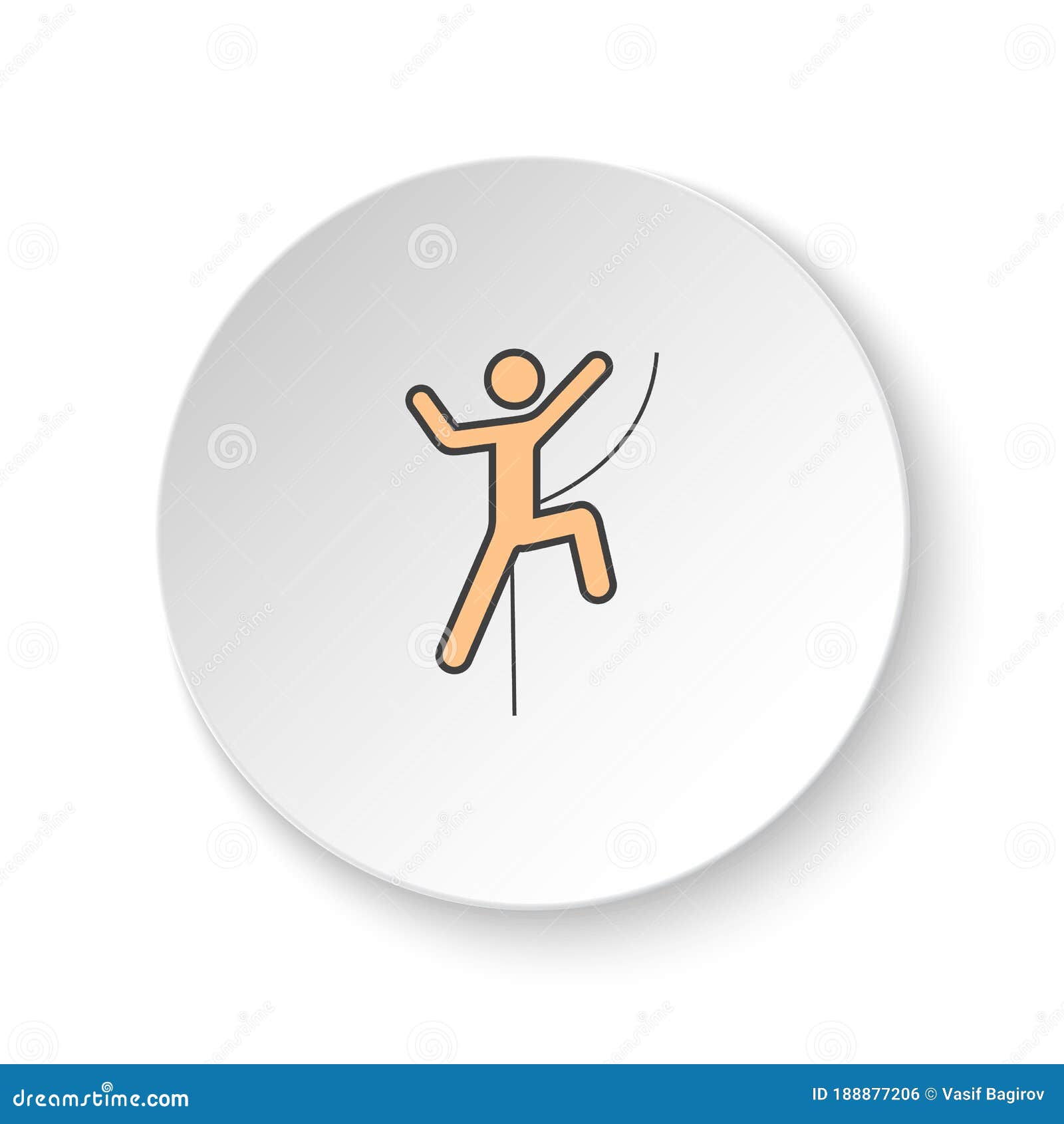 Escalation Blue Neon Icon. Simple Element Illustration From Map And ...