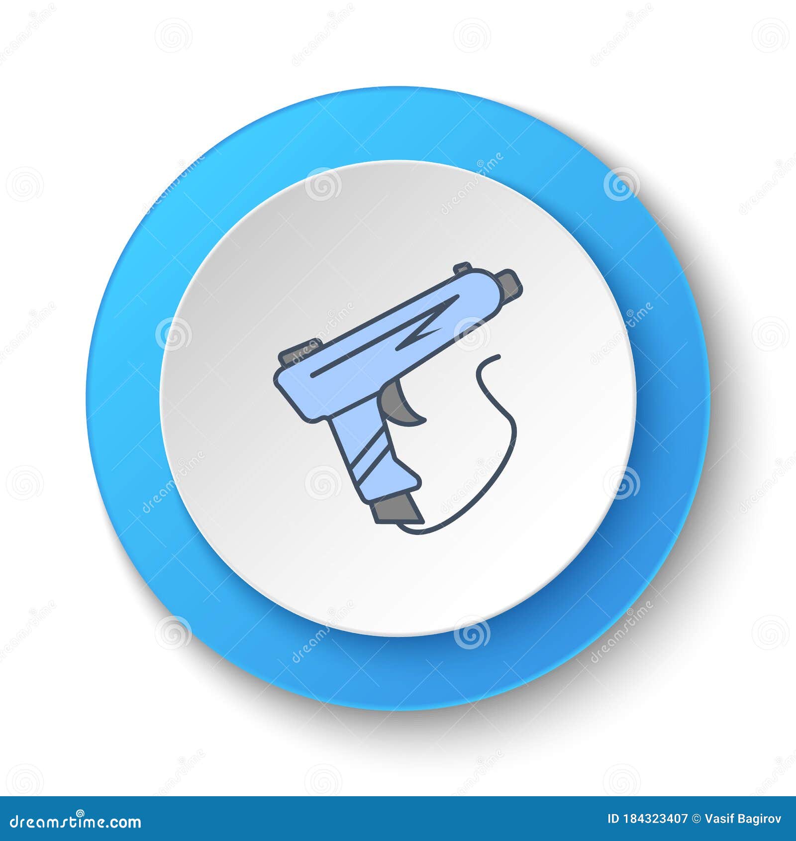 Round Button for Web Icon. Gun, Shoot, Game, Retro, Arcade Stock ...