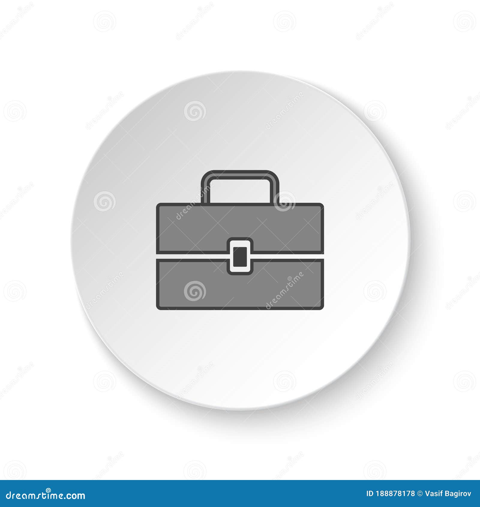 Round Button for Web Icon, Metal Lunchbox. Button Banner Round, Badge ...