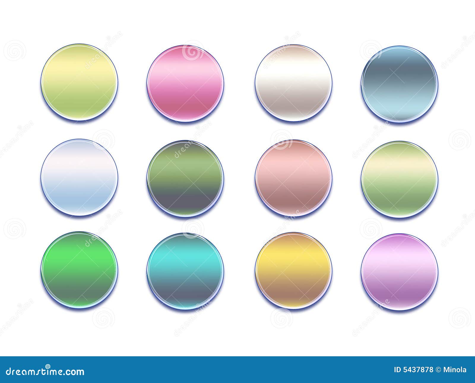 Round buttons stock illustration. Illustration of computer - 5437878