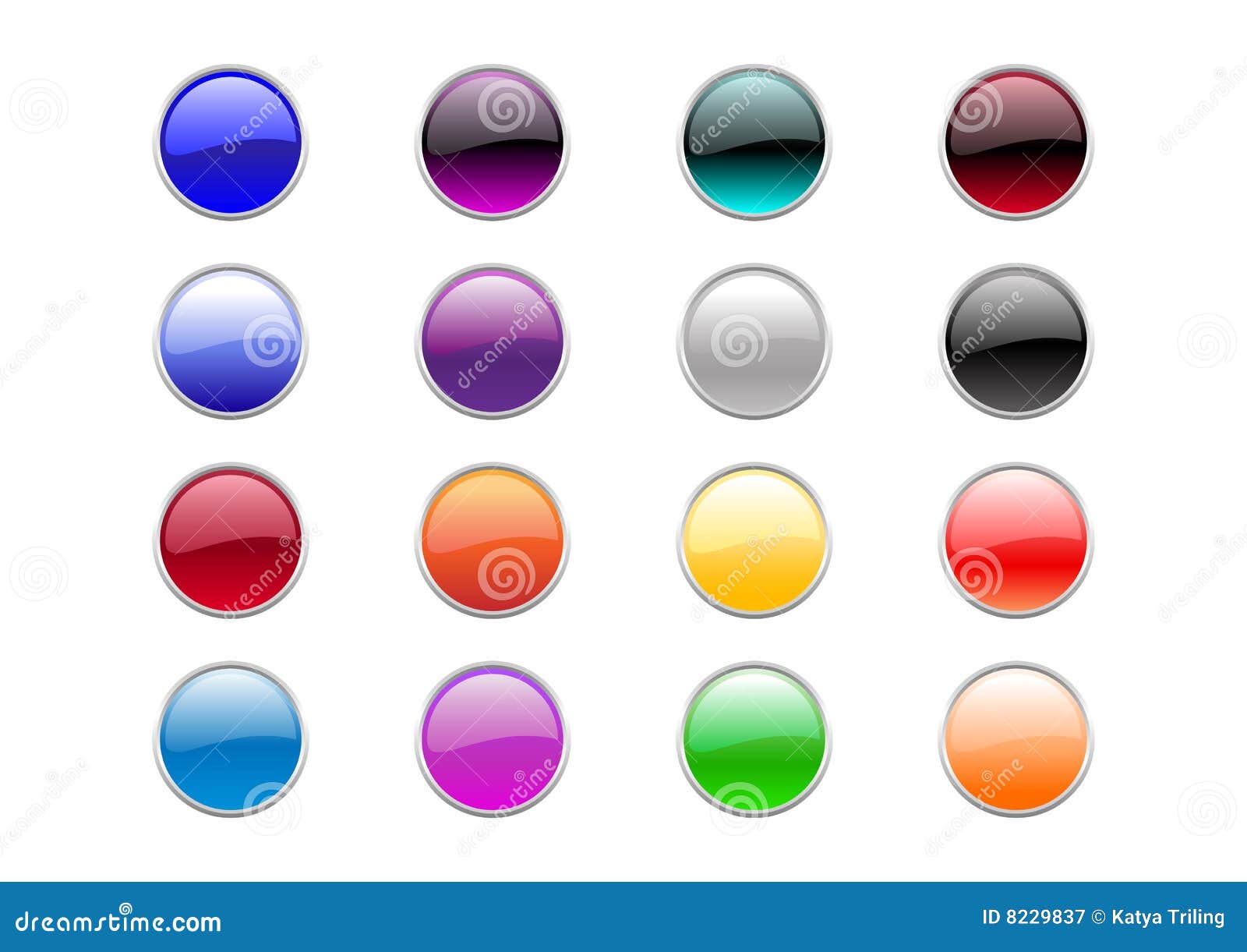 Round buttons stock vector. Illustration of design, modern - 8229837