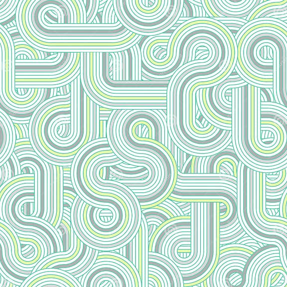 Round Cable Labyrinth Pattern Stock Illustration - Illustration of ...