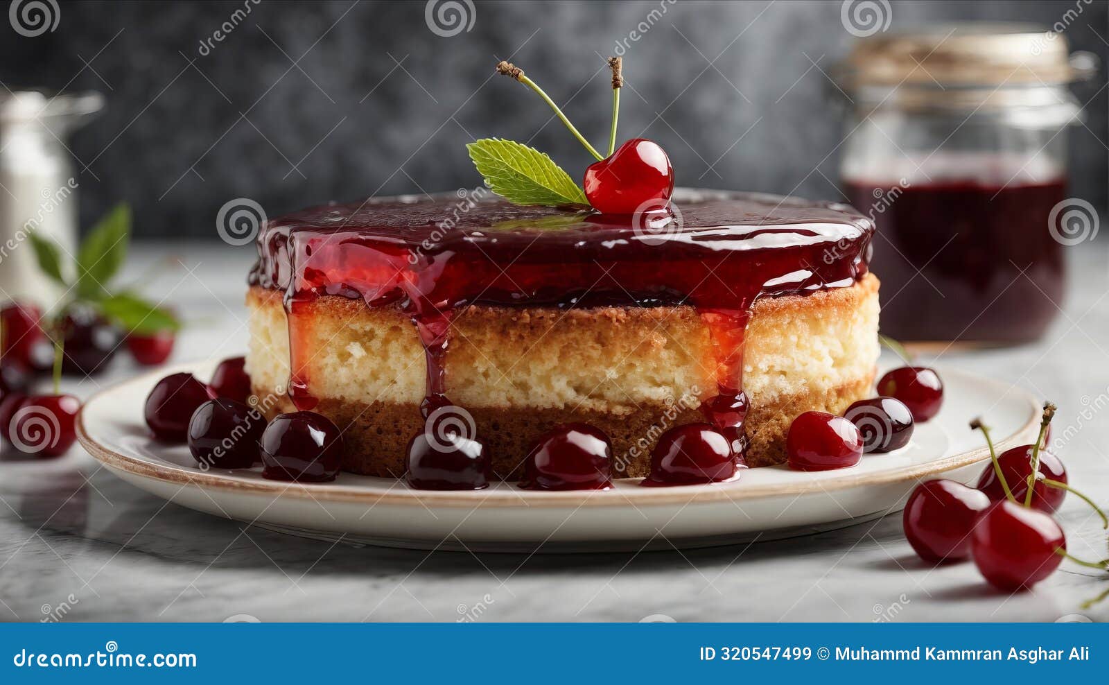 Round Cake With Icing And Sprinkles Being Iced With Wavy Lines Vector ...