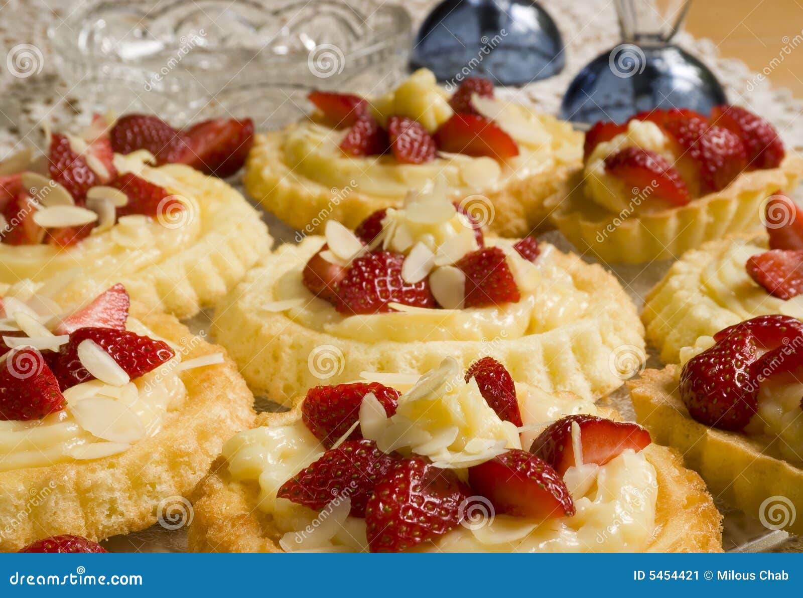 Round Cake with Fresh Strawberries Stock Image - Image of energy ...