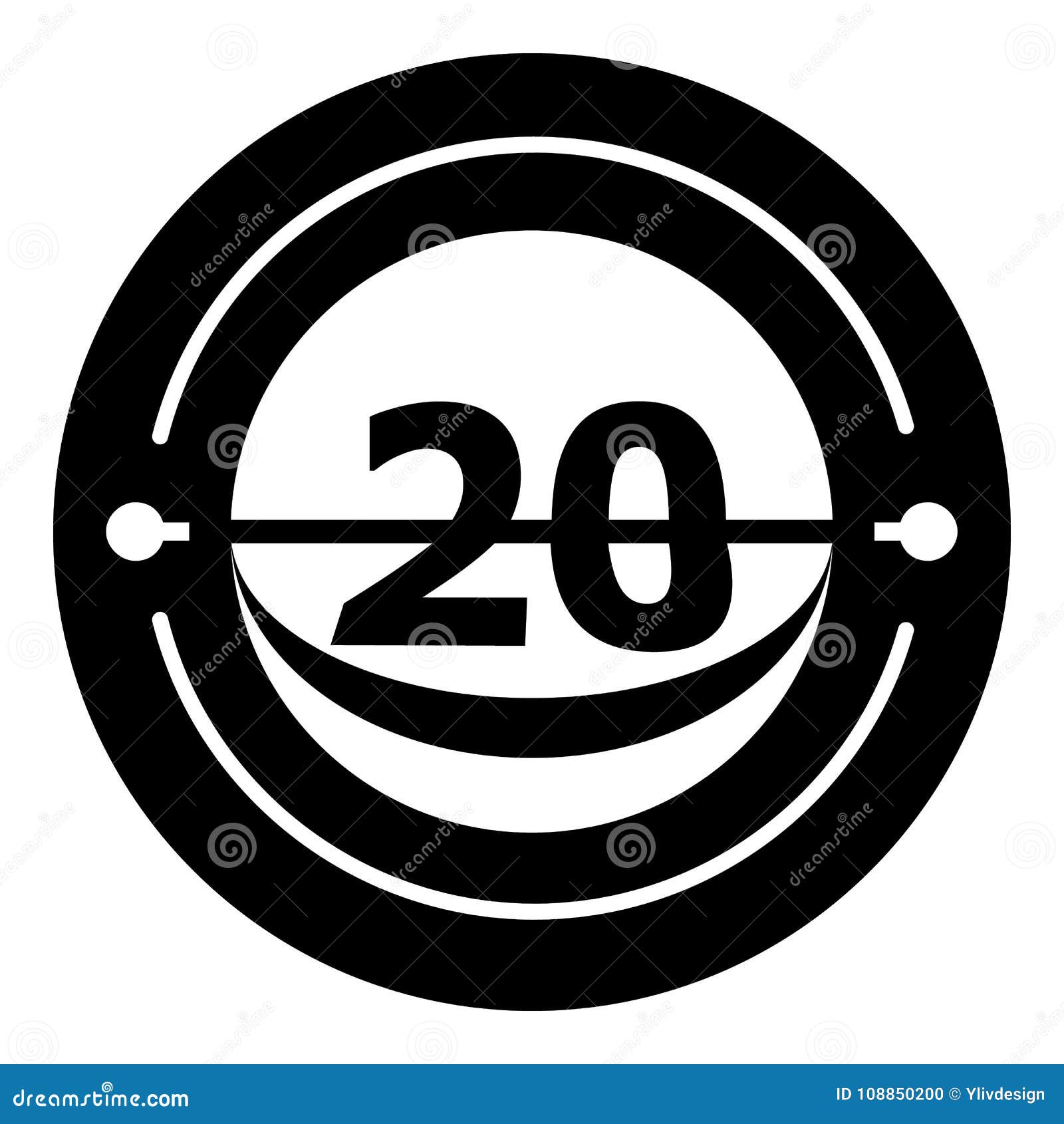 Round Calendar Icon, Simple Style Stock Vector - Illustration of office ...