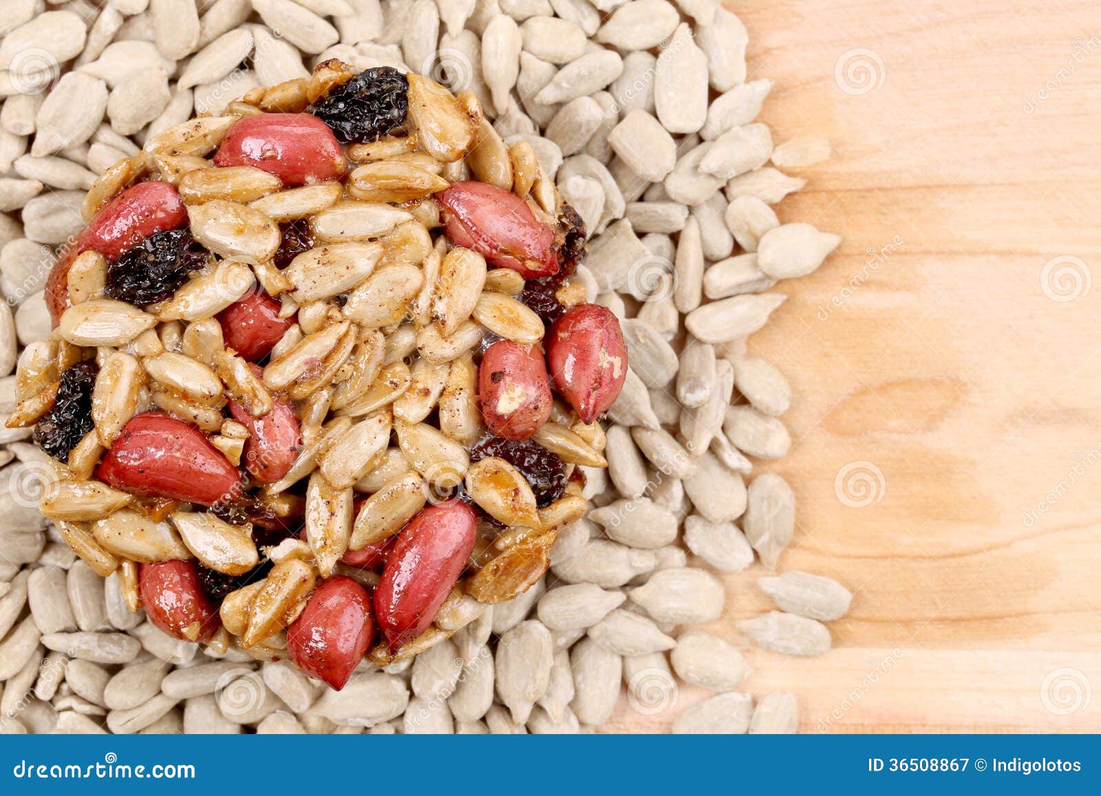 Round Candied Seeds And Nuts. Stock Photo | CartoonDealer.com #36508800