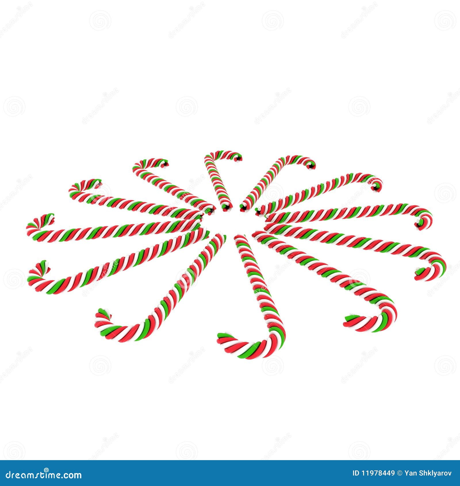 Round of candy canes stock illustration. Illustration of xmas - 11978449