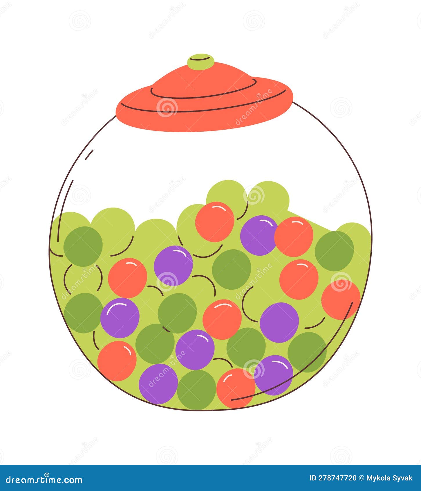 Round Candy. Bright Multicolored Spiral Candy. The Sweetness Of Dragees ...