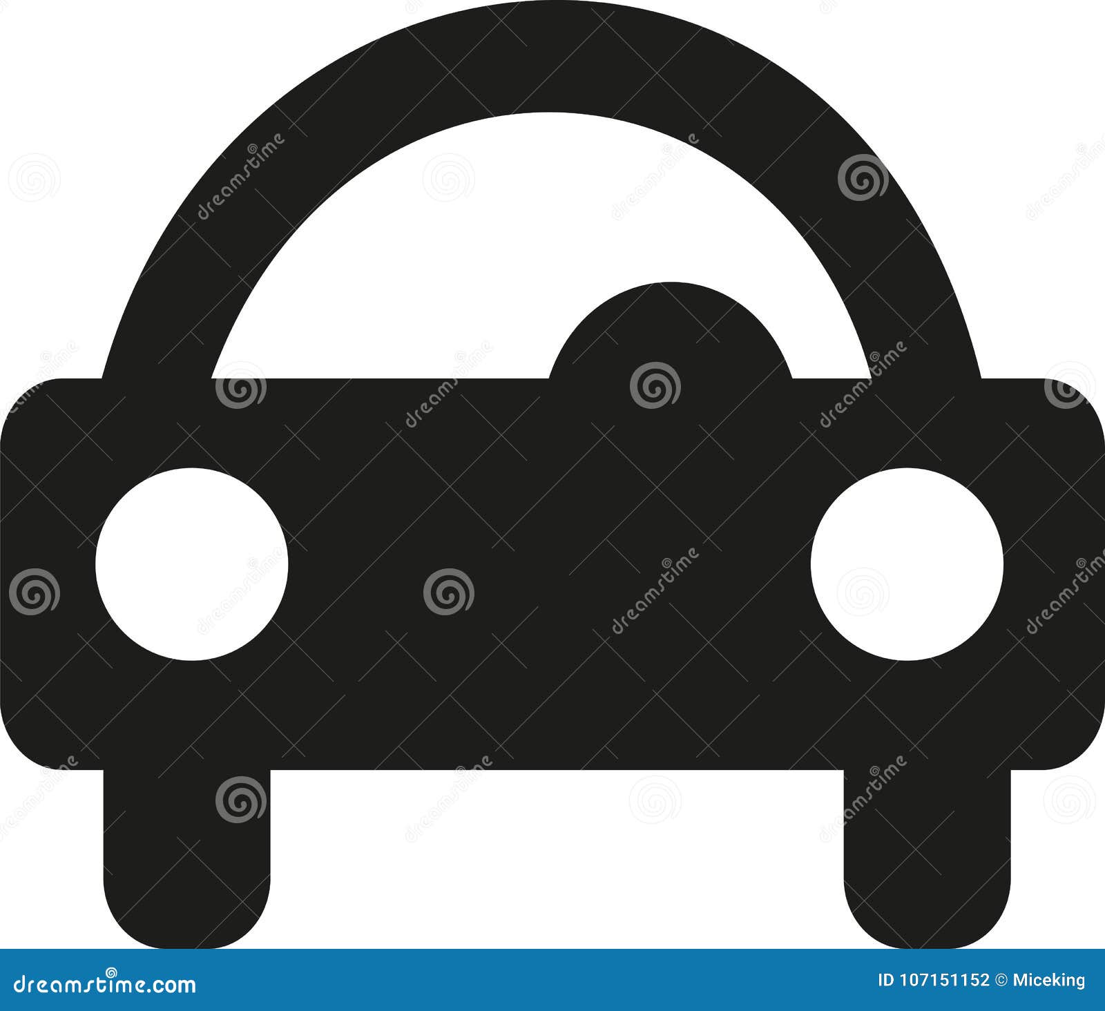 Round car icon stock illustration. Illustration of automobile - 107151152