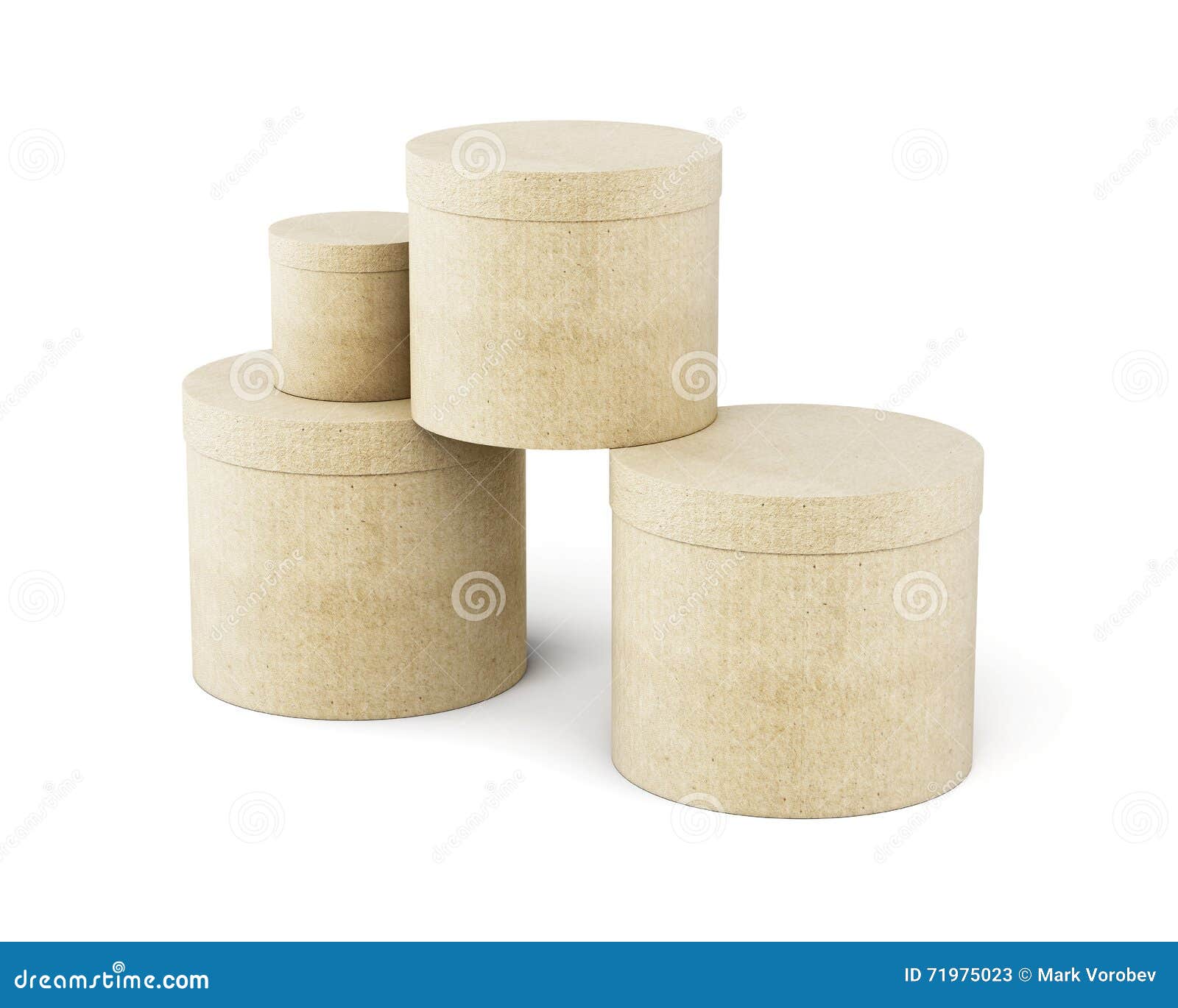 Round Cardboard Insert Die Cut Template Vector Illustration ...