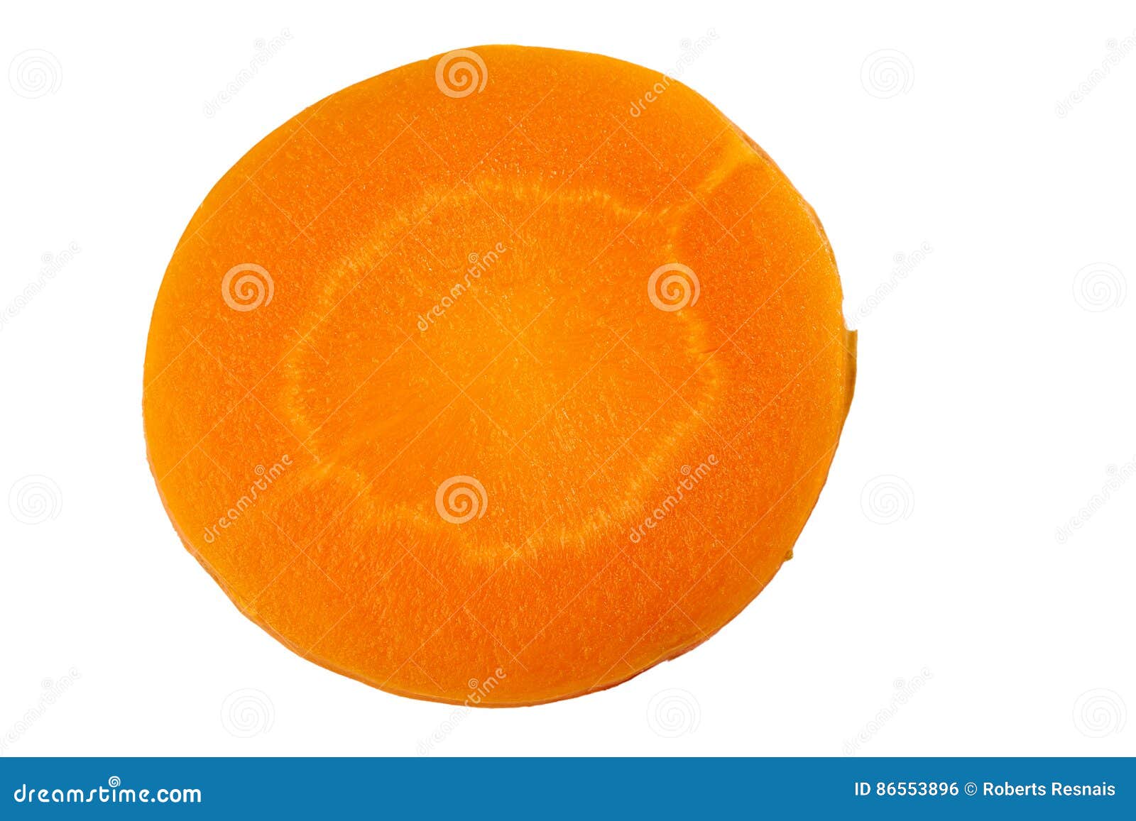 Round Carrot Slice on White Stock Photo - Image of vegetables, isolated ...
