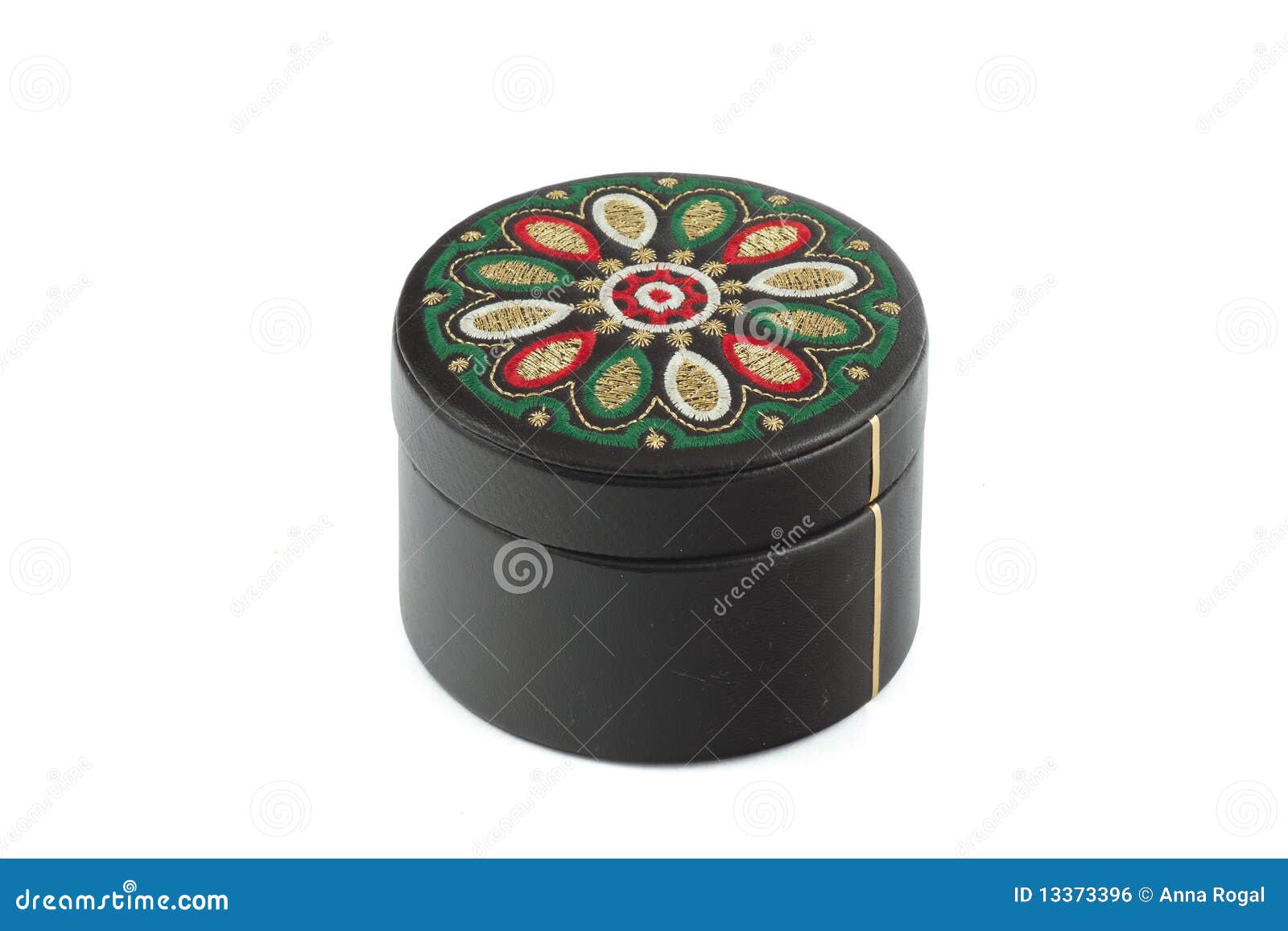 The Round Casket Fitted by a Black Skin. Stock Photo - Image of iranian ...