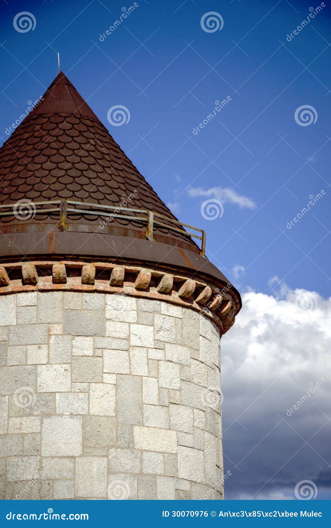 Round castle tower stock photo. Image of architecture - 30070976