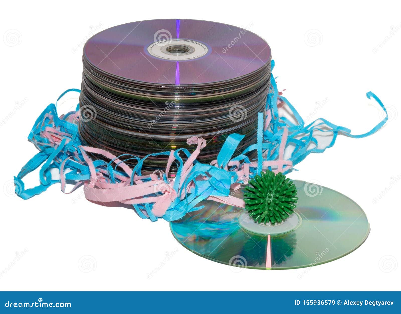 Round CD on White Isolate Background Stock Image - Image of digital ...