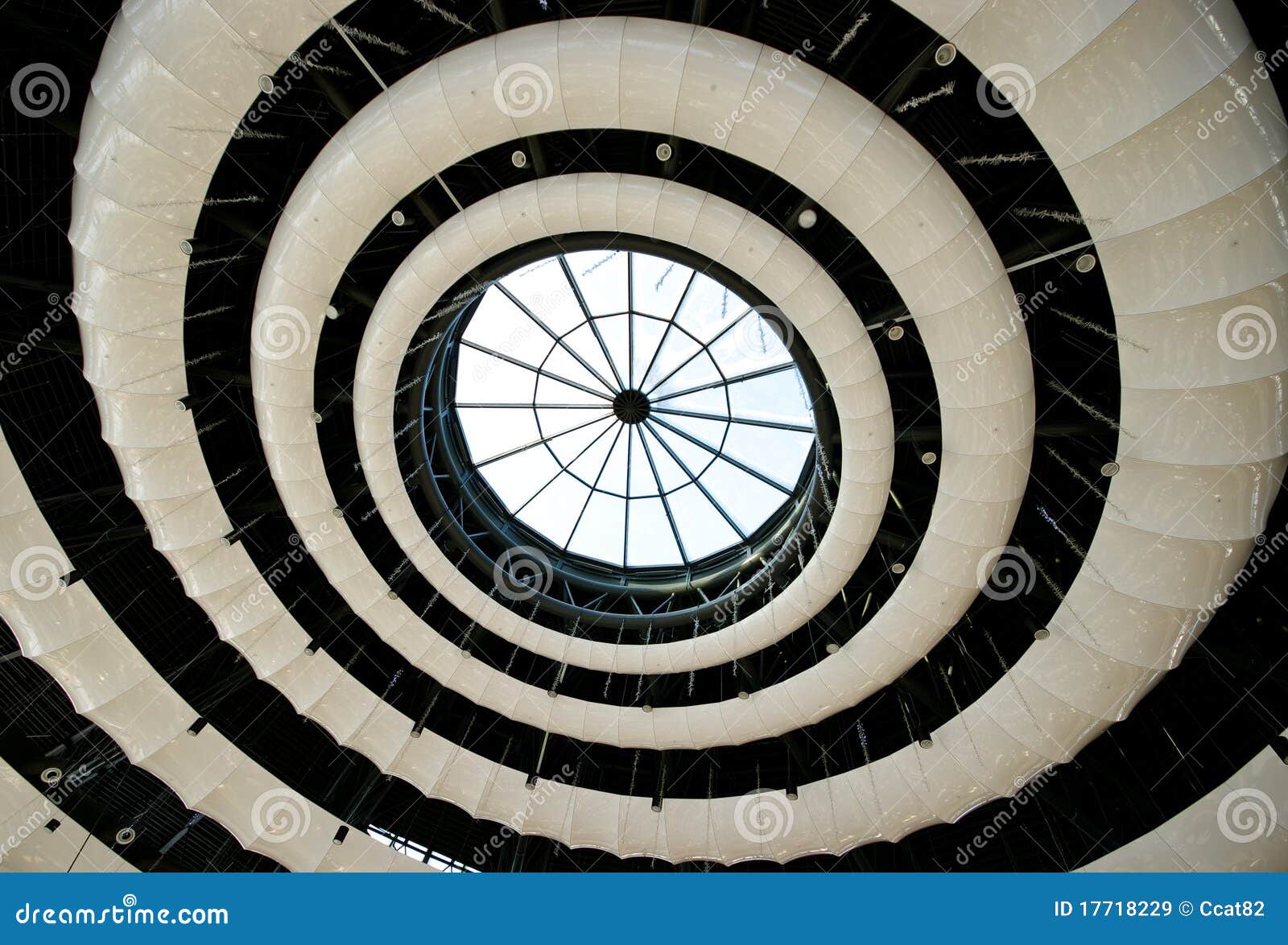 Round ceiling stock image. Image of metal, design, dome - 17718229