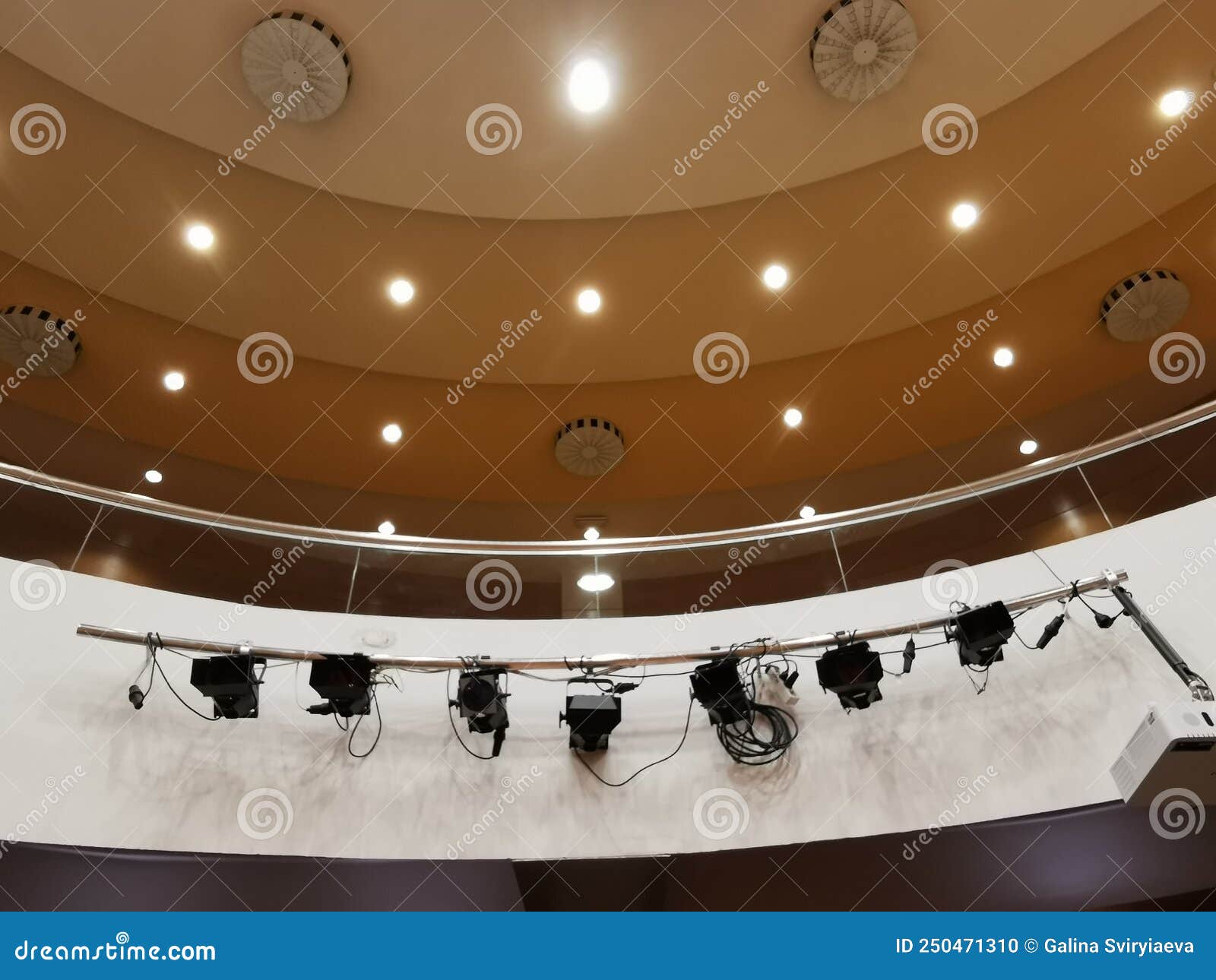 Round Ceiling Diffuser Aluminium White, Ventilation Air Stock Photo ...