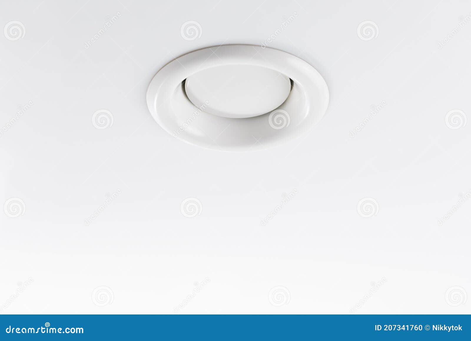 Round Ceiling Diffuser for Ventilation System, Close-up View Stock ...