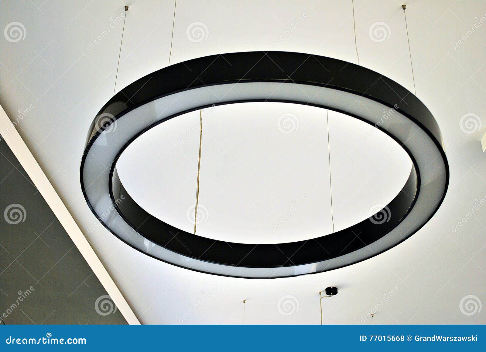 Round ceiling light stock photo. Image of metal, illumination - 77015668