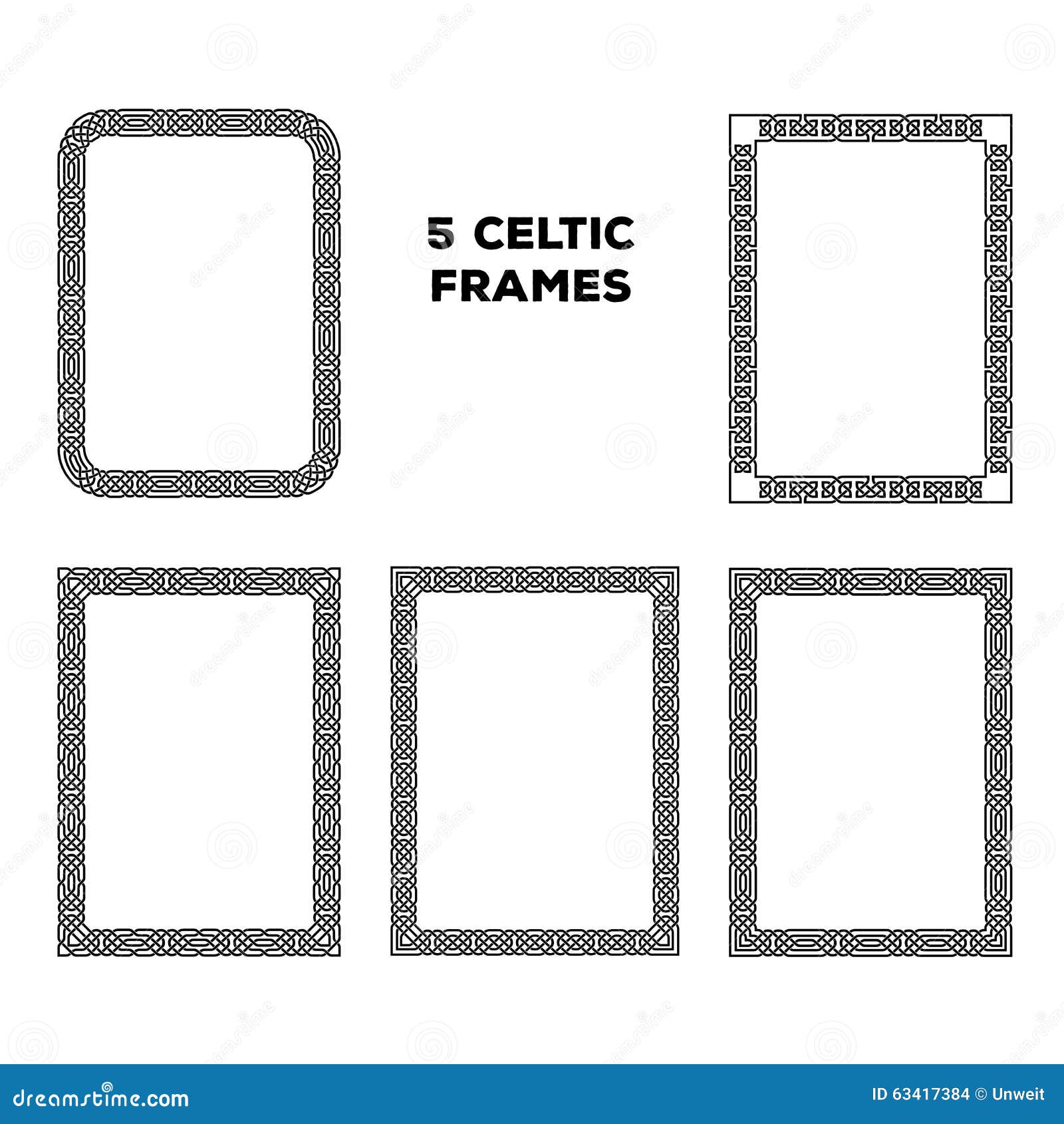 Round Celtic Frames stock vector. Illustration of frame - 63417384
