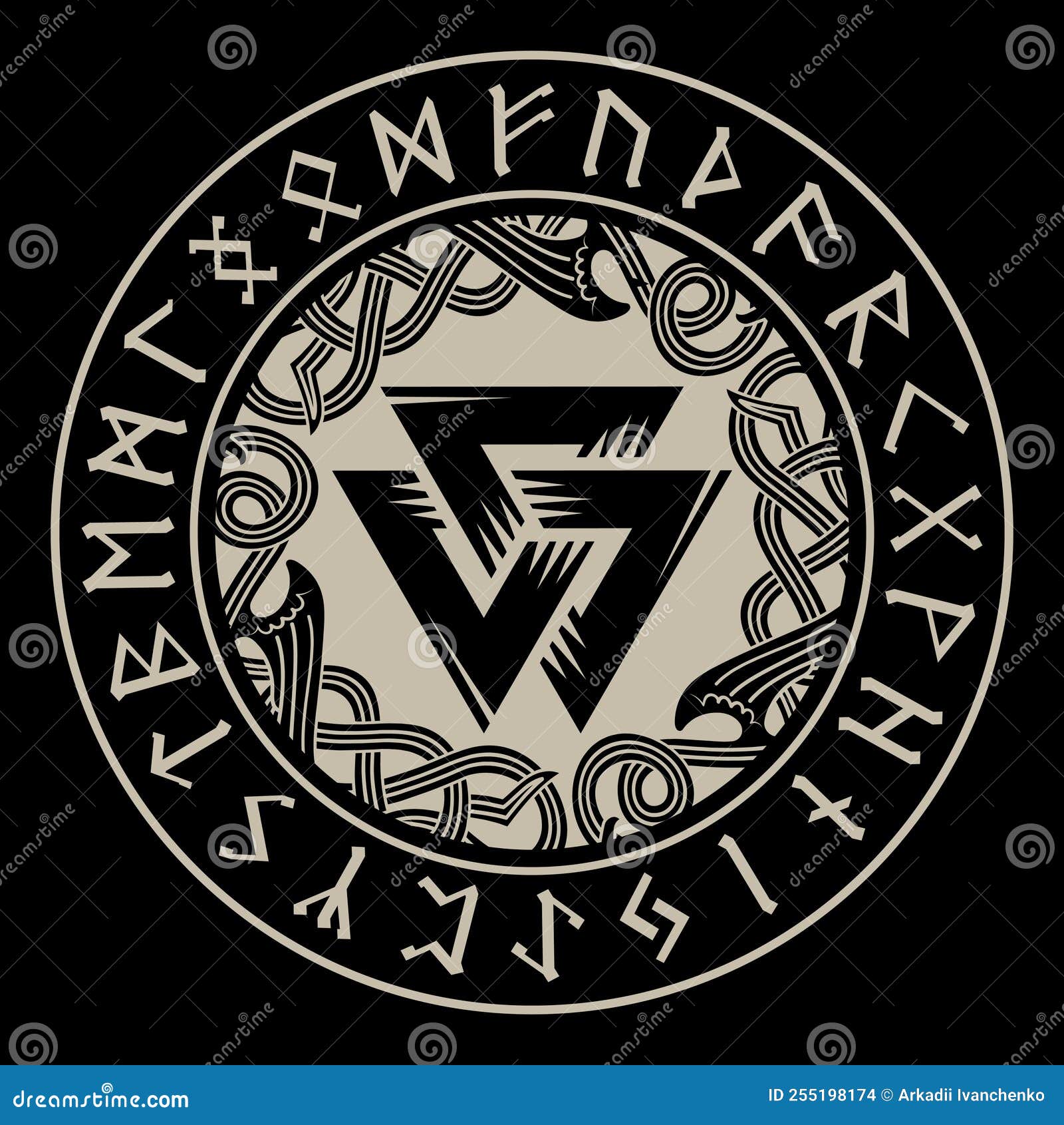 Round Celtic, Scandinavian Design, Celtic Pattern Stock Vector ...