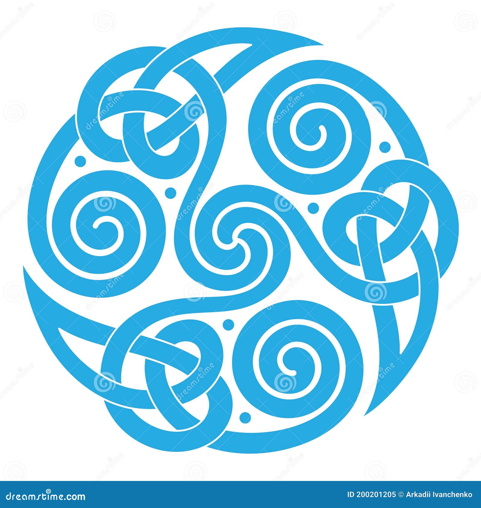 Round Celtic, Scandinavian Design, Celtic Pattern Stock Vector ...