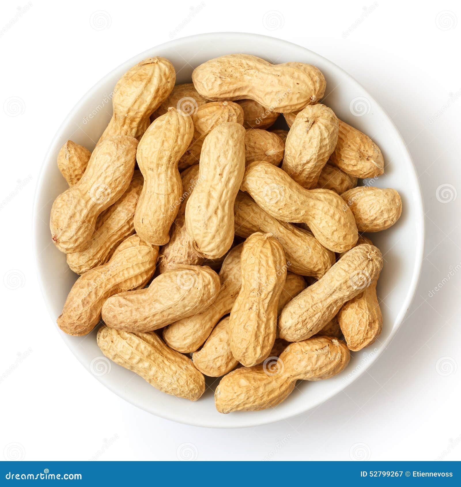 Round Ceramic Bowl of Peanuts in Shells. Stock Image - Image of nature ...