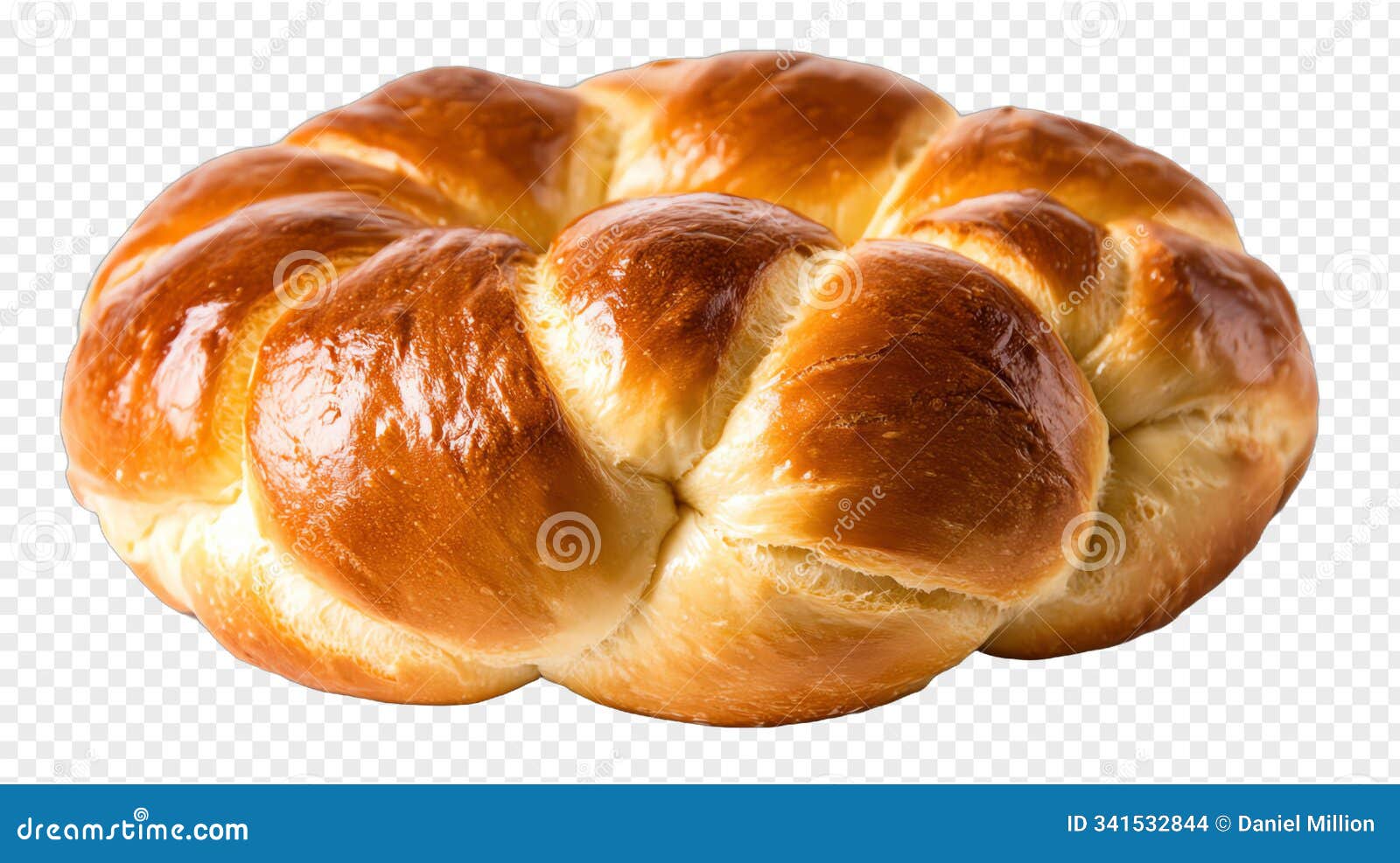 Round Challah Bread with a Golden Brown Crust Stock Photo ...