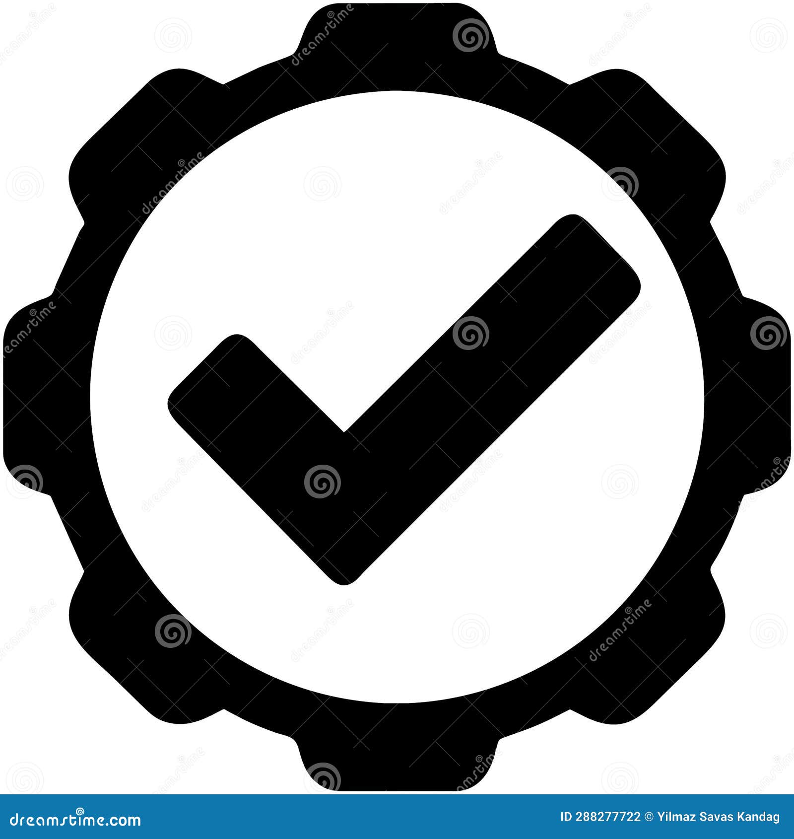Round check mark. stock illustration. Illustration of green - 288277722