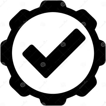 Round check mark. stock illustration. Illustration of green - 288277722