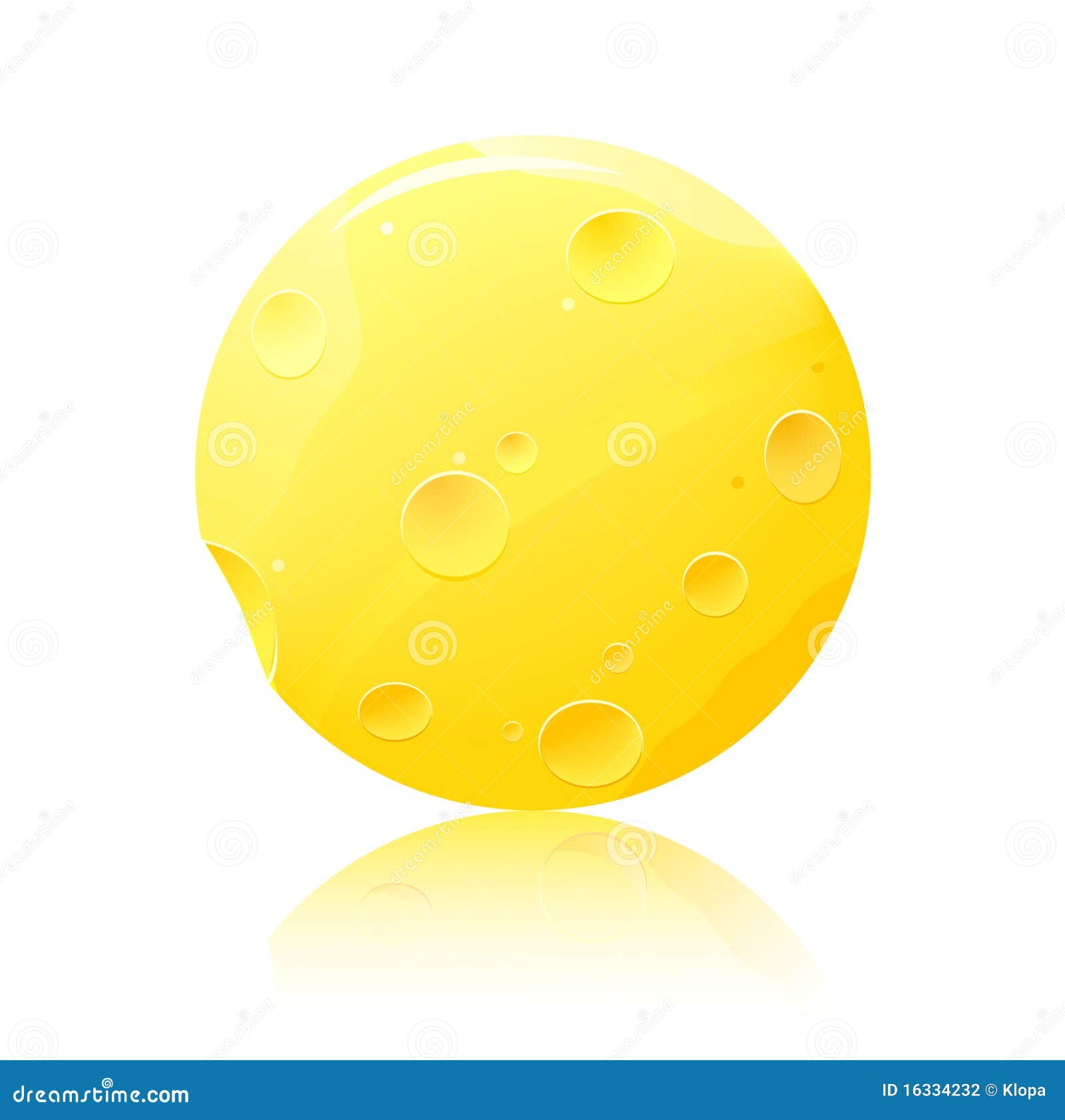 Round Cheese Mockup With Camembert Label. Vector Illustration With ...