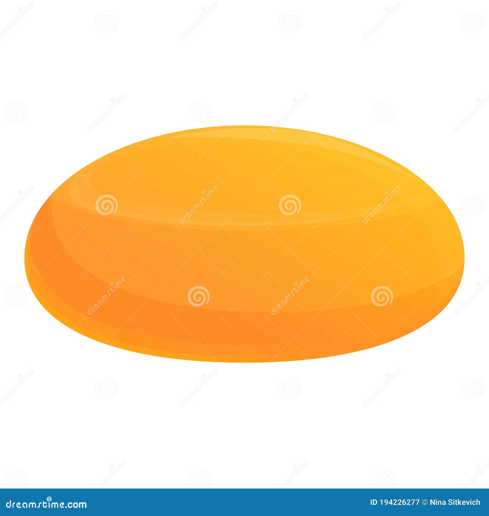 Round Cheese Icon, Cartoon Style Stock Vector - Illustration of natural ...