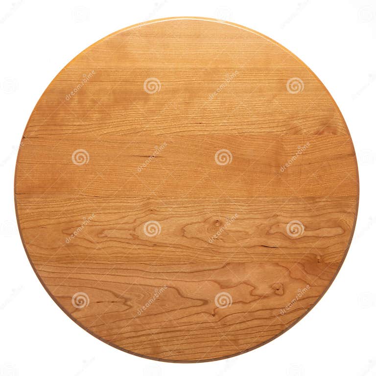 Round Cherry Wood Tabletop. Cherry Wood Texture Desktop Background ...