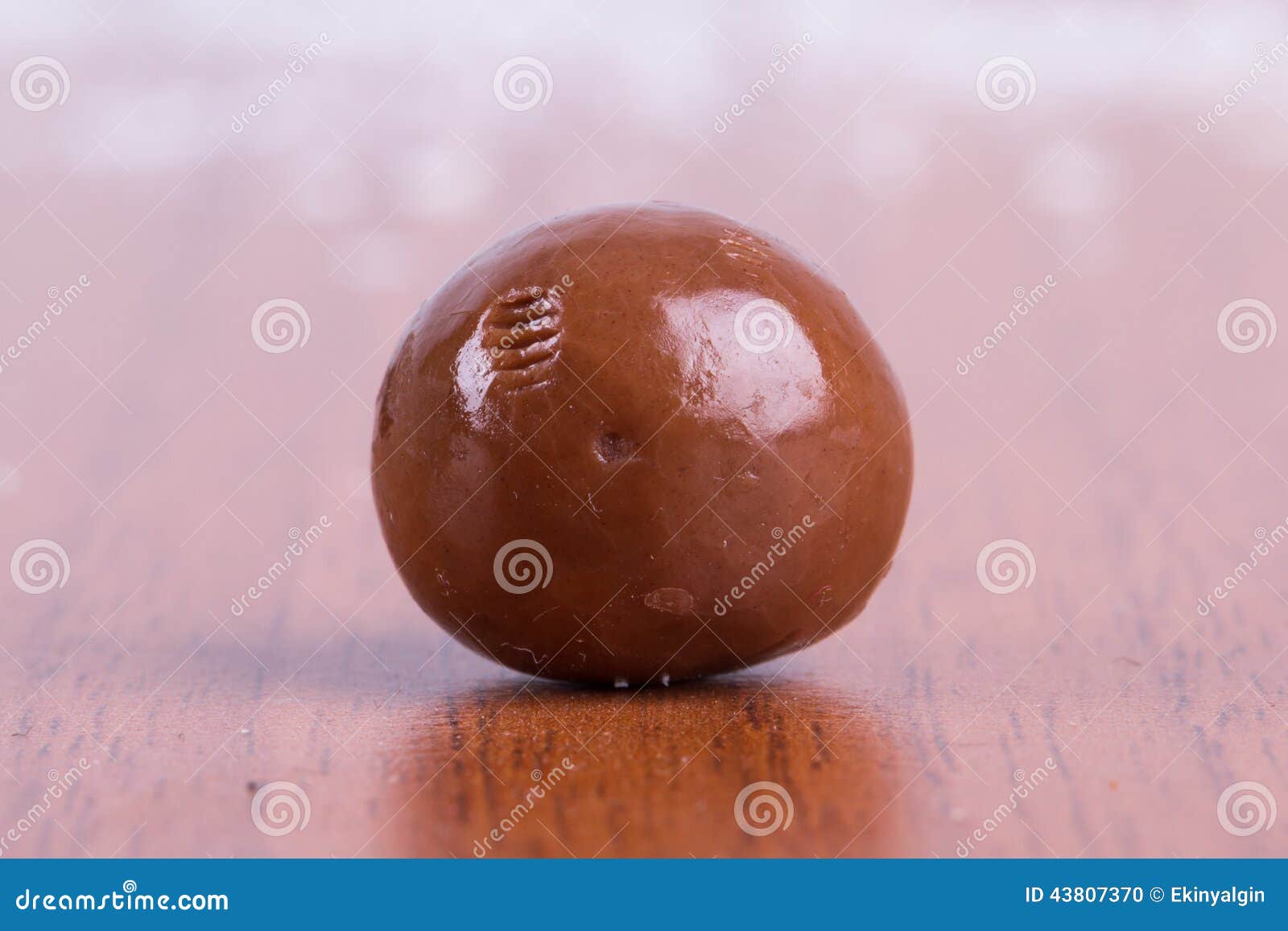 Round Chocolate stock photo. Image of delicious, front - 43807370