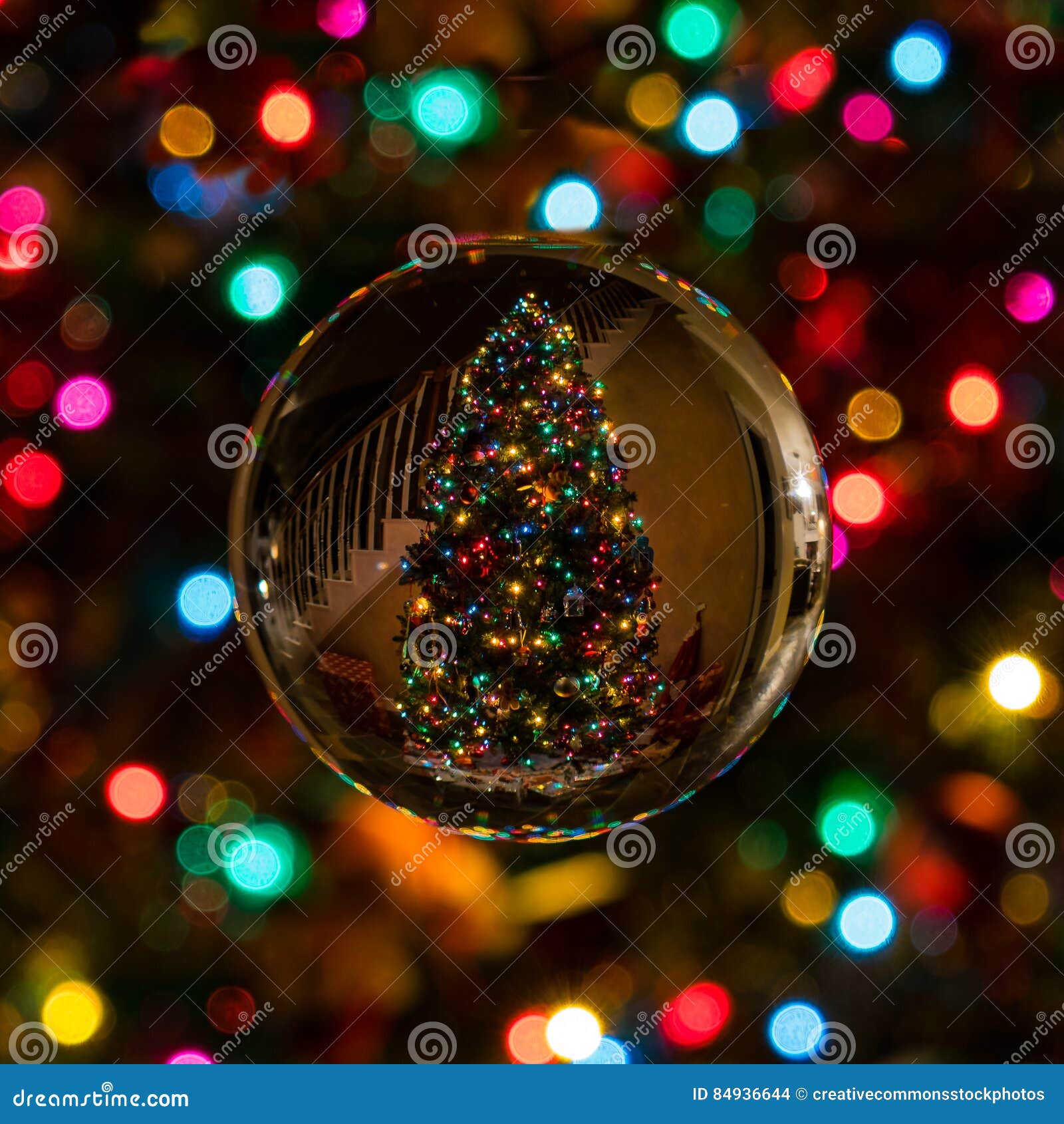 Round Christmas Decoration Picture. Image: 84936644