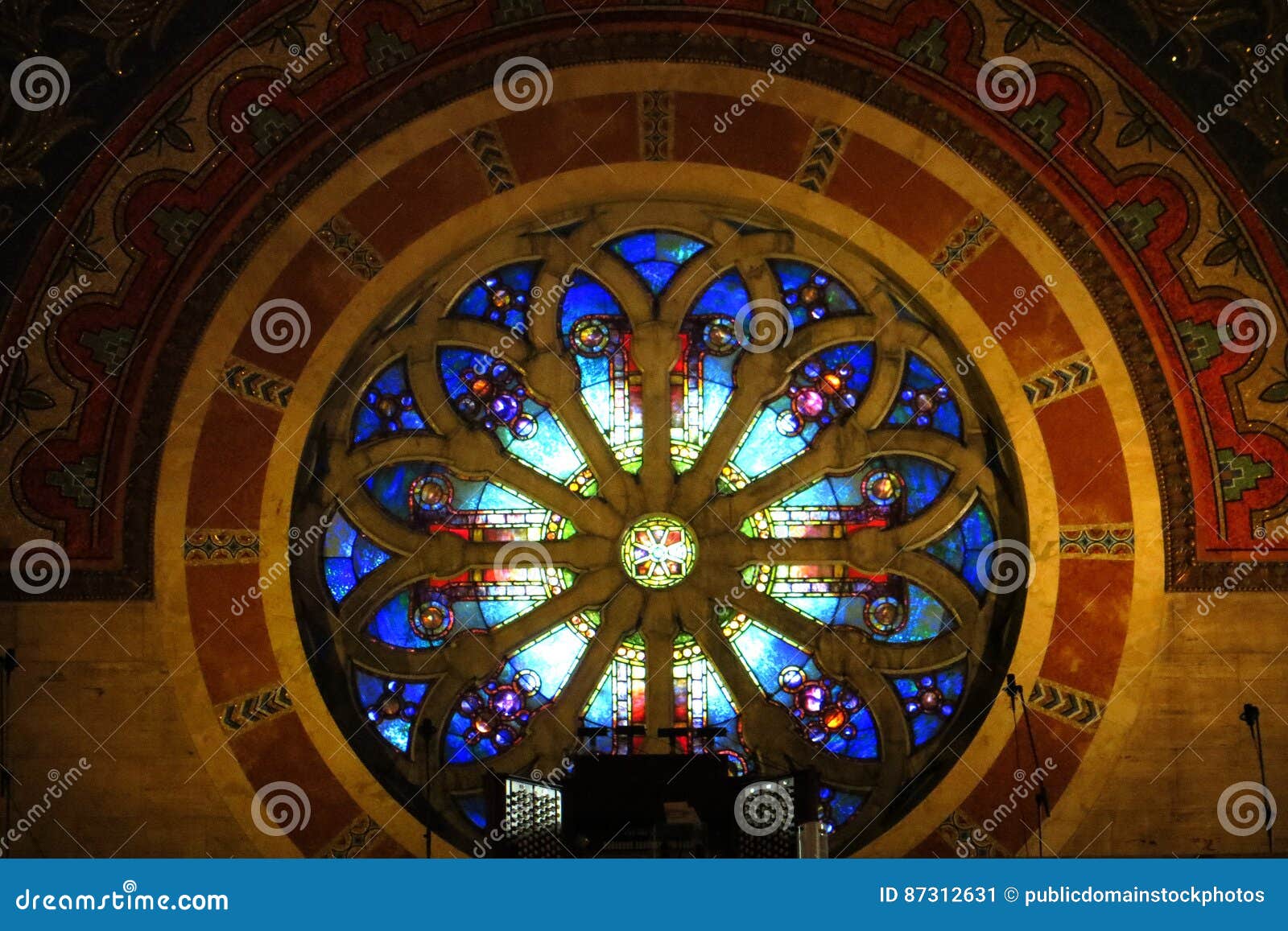 Round Church Window Picture. Image: 87312631