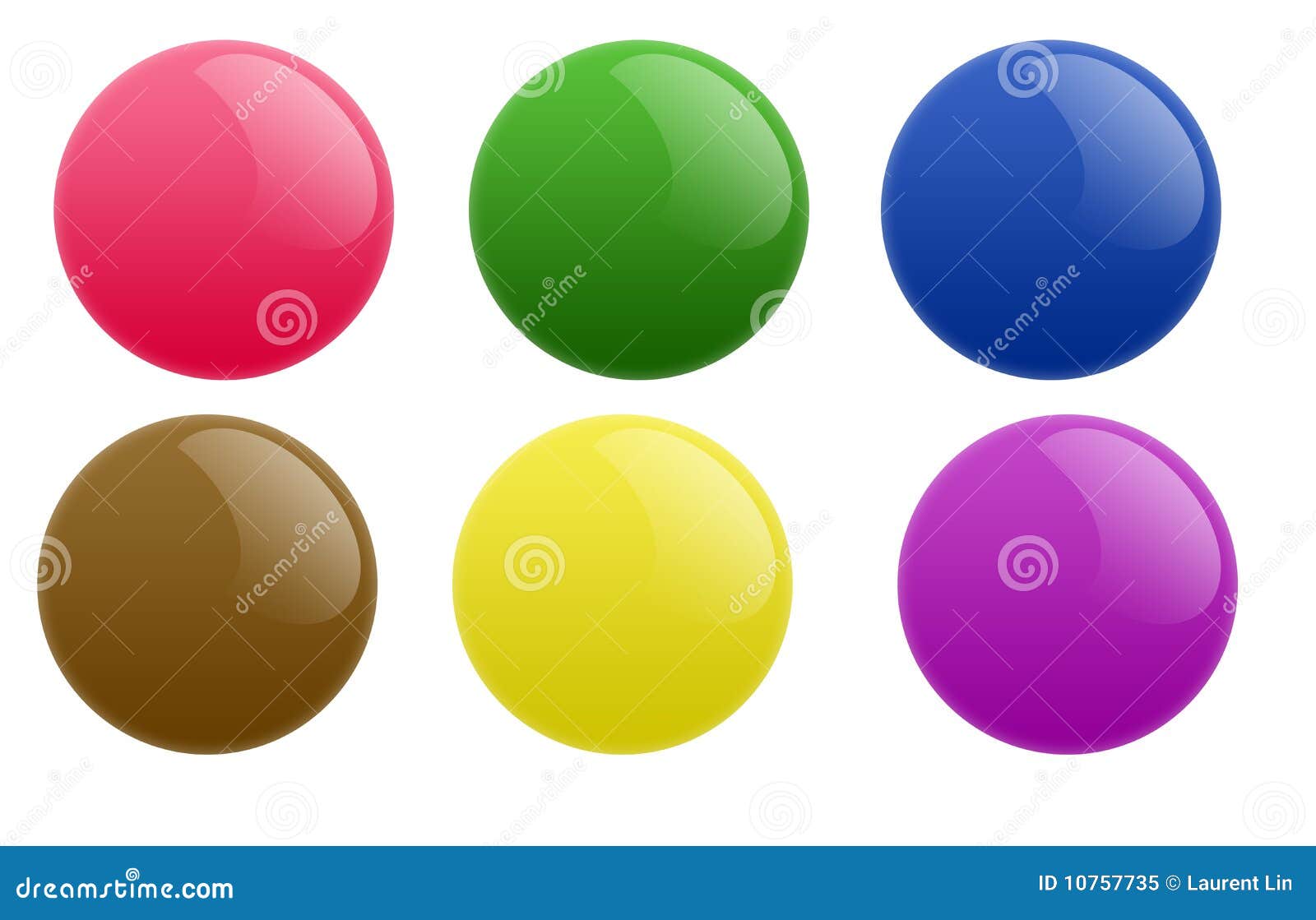 Round Circle Buttons stock illustration. Illustration of bubble - 10757735