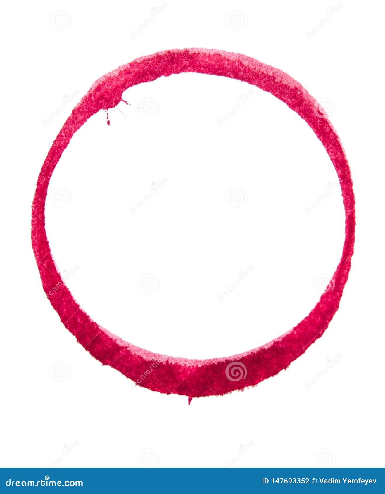 Round Circle Frame As a Design Element, Made with a Paint Stroke ...