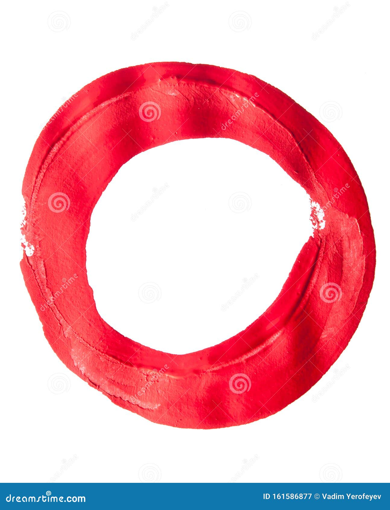 Round Circle Frame As a Design Element, Made with a Paint Stroke ...