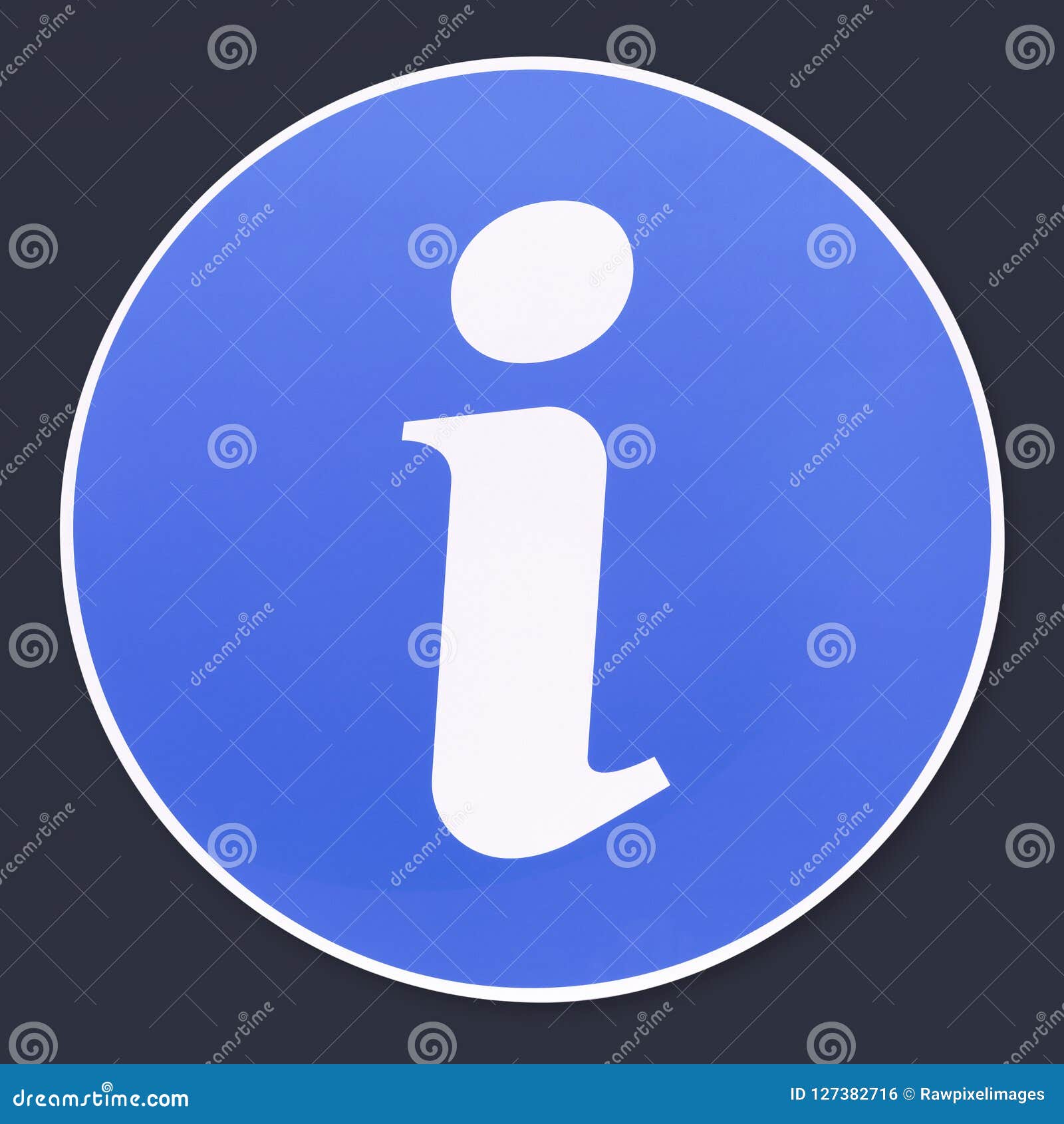 Round Circle Information Icon Vector Illustration Stock Illustration ...