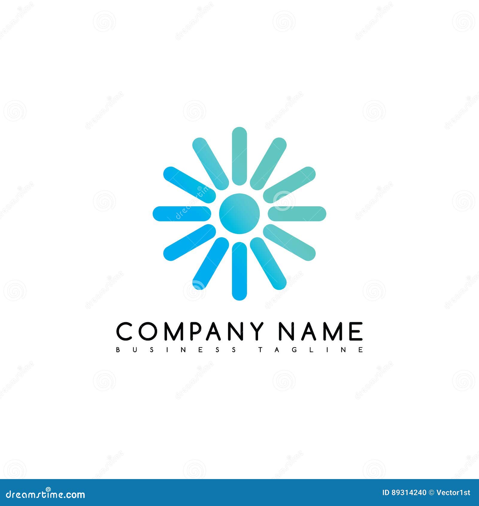 Round Circle Logo Logotype Brand Template Art Stock Vector ...