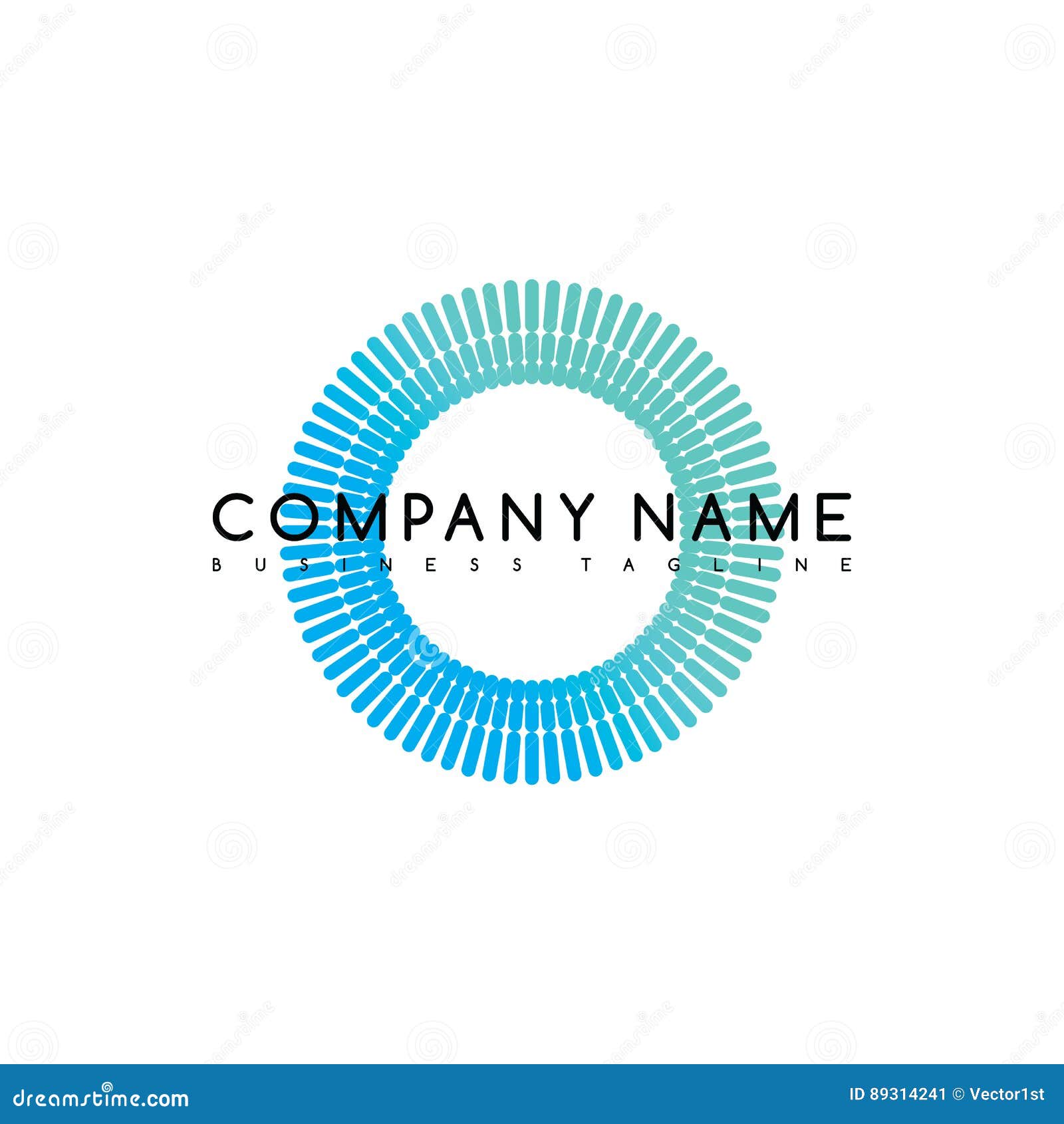 Round Circle Logo Logotype Brand Template Art Stock Vector ...