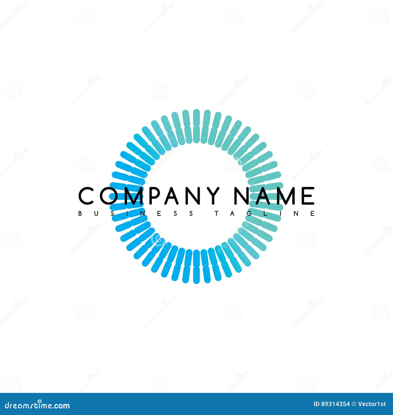 Round Circle Logo Logotype Brand Template Art Stock Vector ...