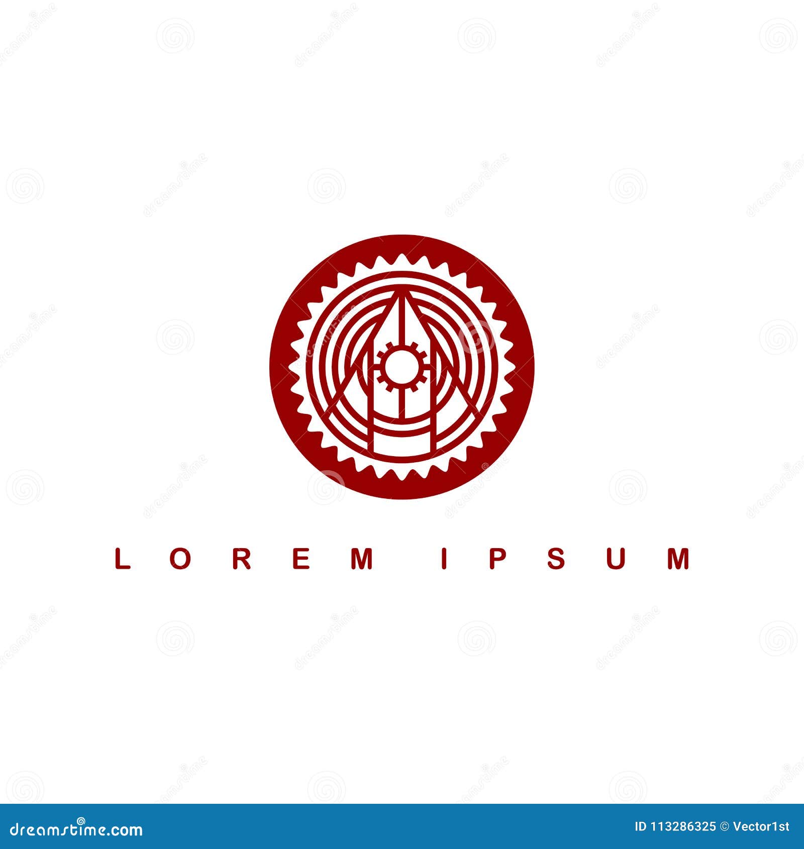 Round Circle Native Tribe Sign Symbol Logo Stock Vector - Illustration ...