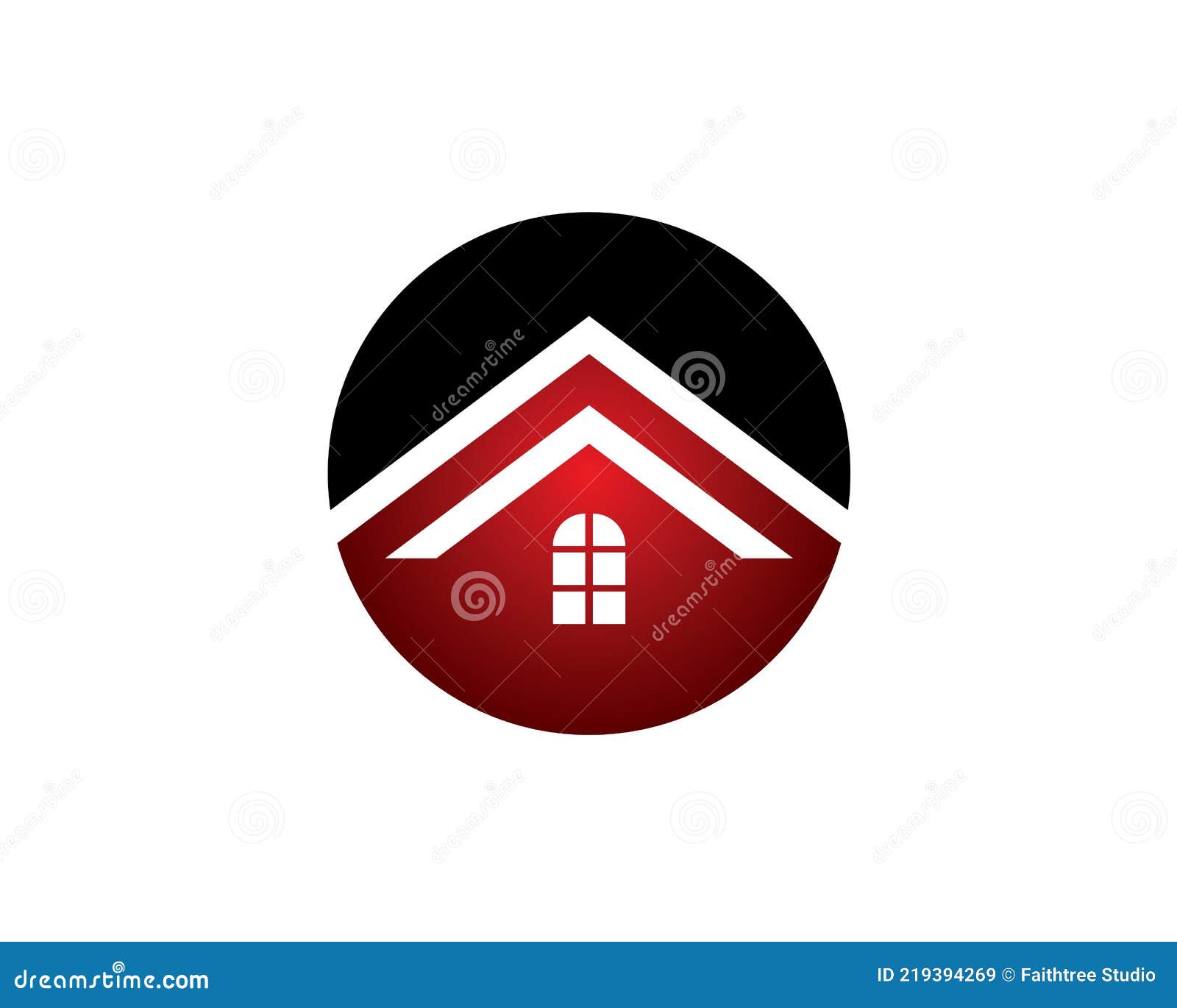 Round Circle Roof House Icon Stock Vector - Illustration of house ...