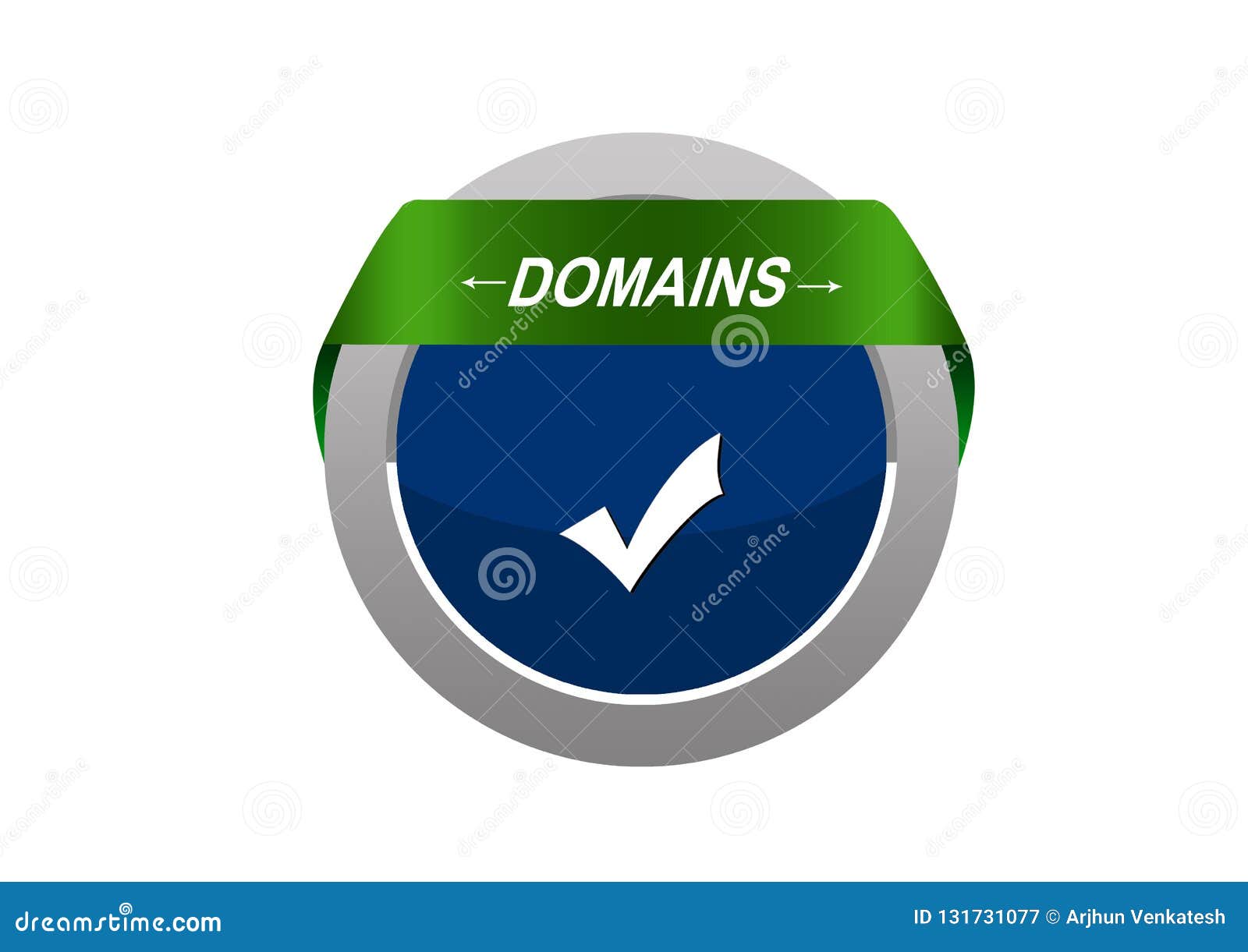 Round Circle Tabe With Domains Arrow Mark Web Button Royalty-Free ...